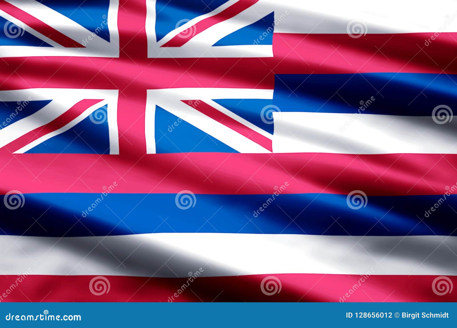 Ejemplo De La Bandera De Hawaii Stock de ilustración - Ilustración de ...