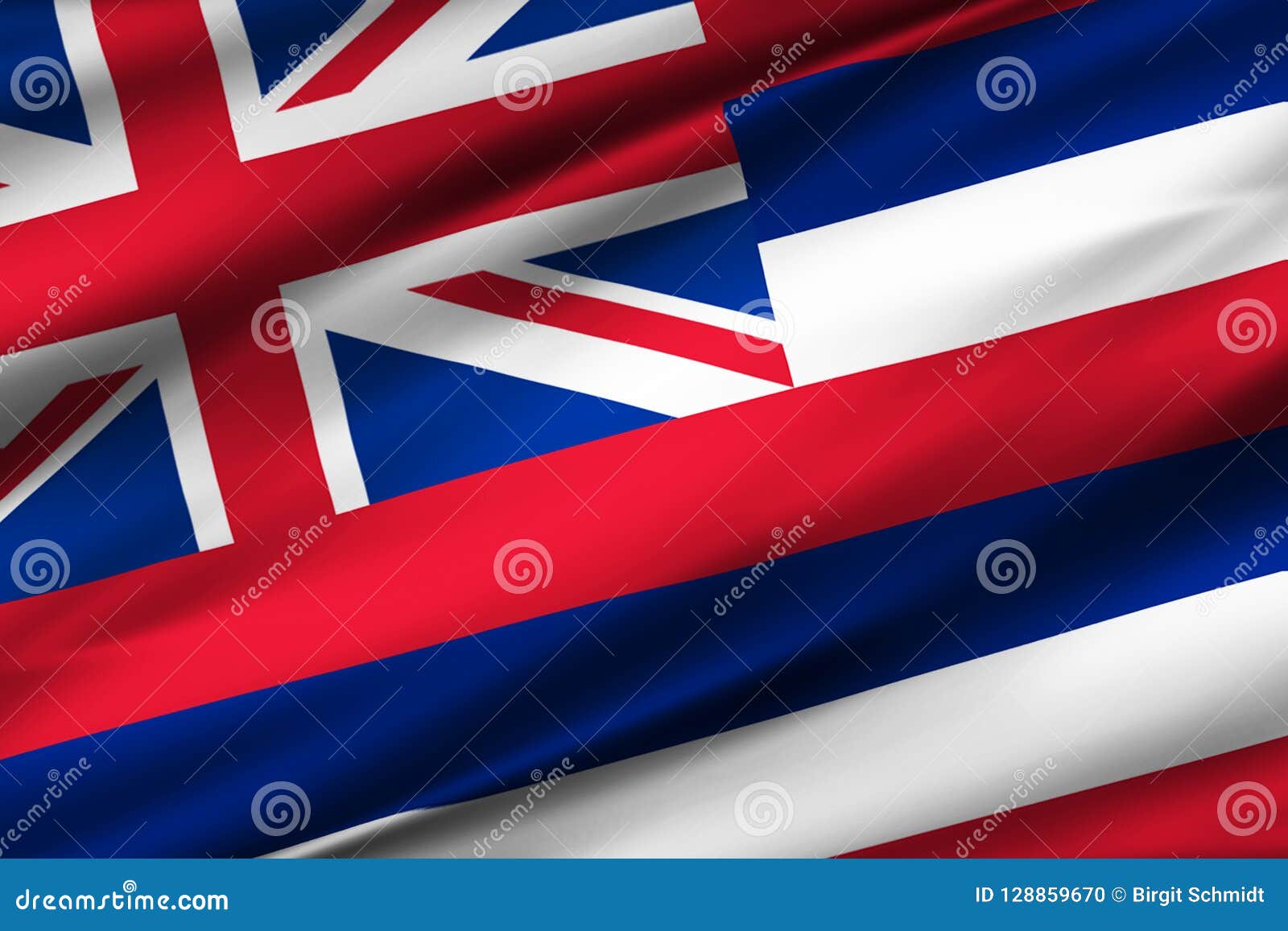 Ejemplo De La Bandera De Hawaii Stock de ilustración - Ilustración de ...