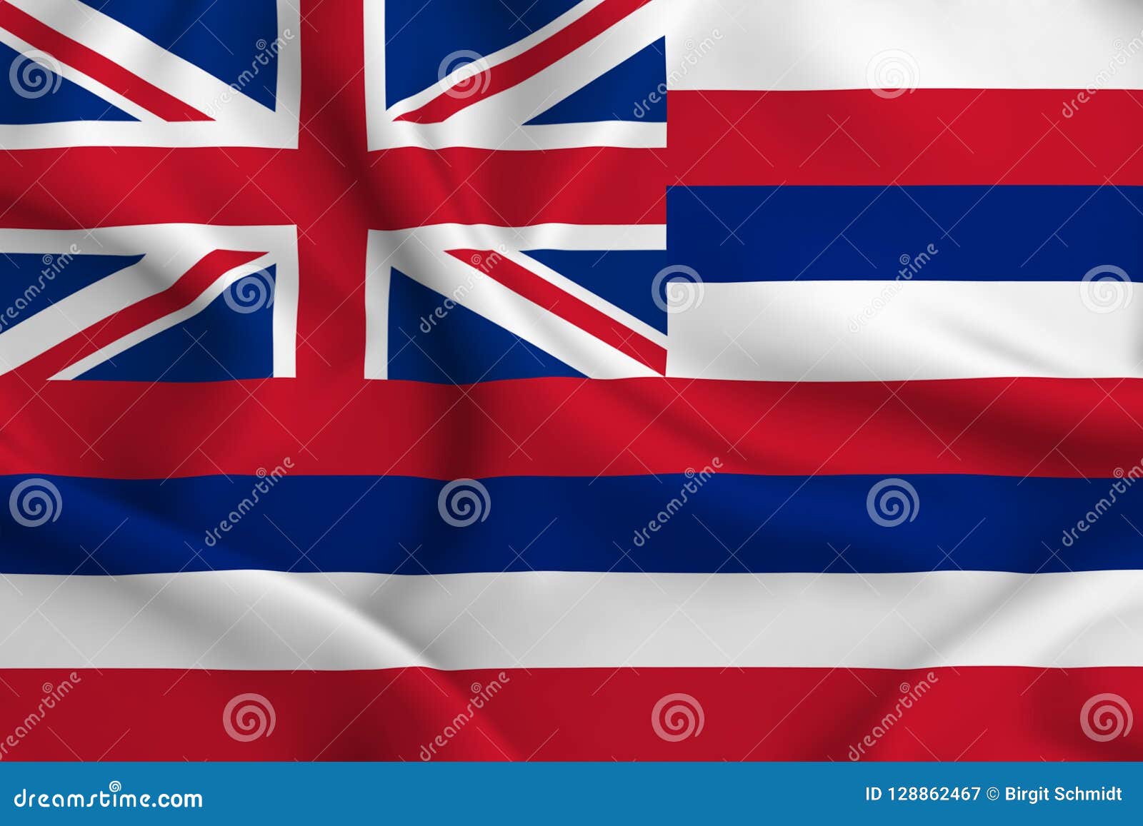 Ejemplo De La Bandera De Hawaii Stock de ilustración - Ilustración de ...