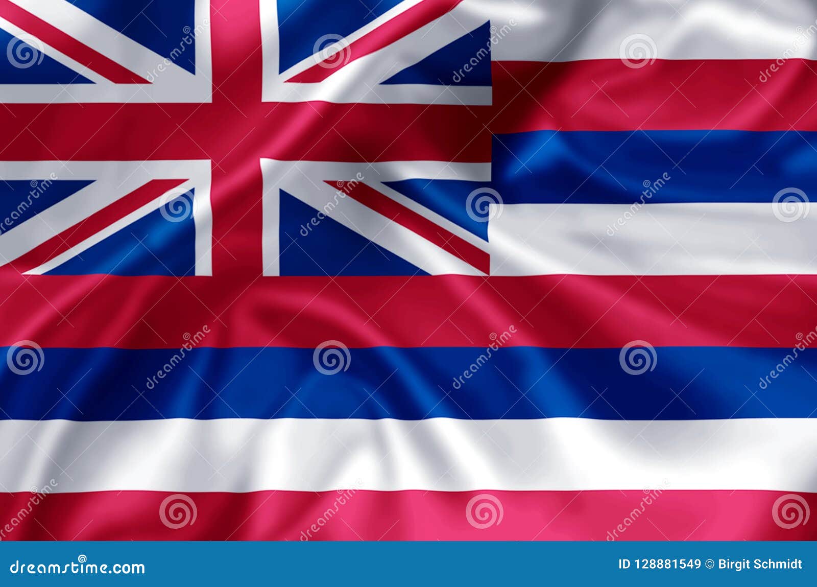 Ejemplo De La Bandera De Hawaii Stock de ilustración - Ilustración de ...