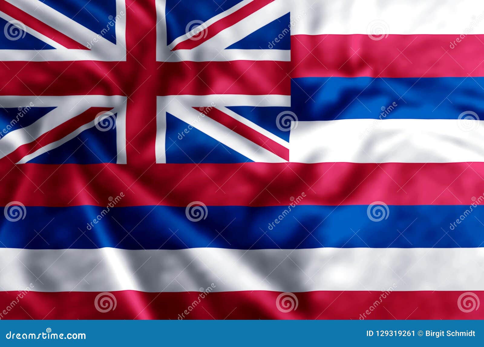 Ejemplo De La Bandera De Hawaii Stock de ilustración - Ilustración de ...