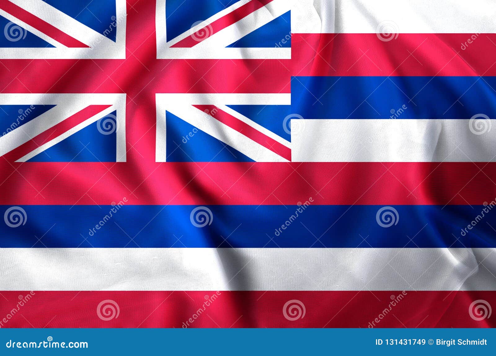 Ejemplo De La Bandera De Hawaii Stock de ilustración - Ilustración de ...