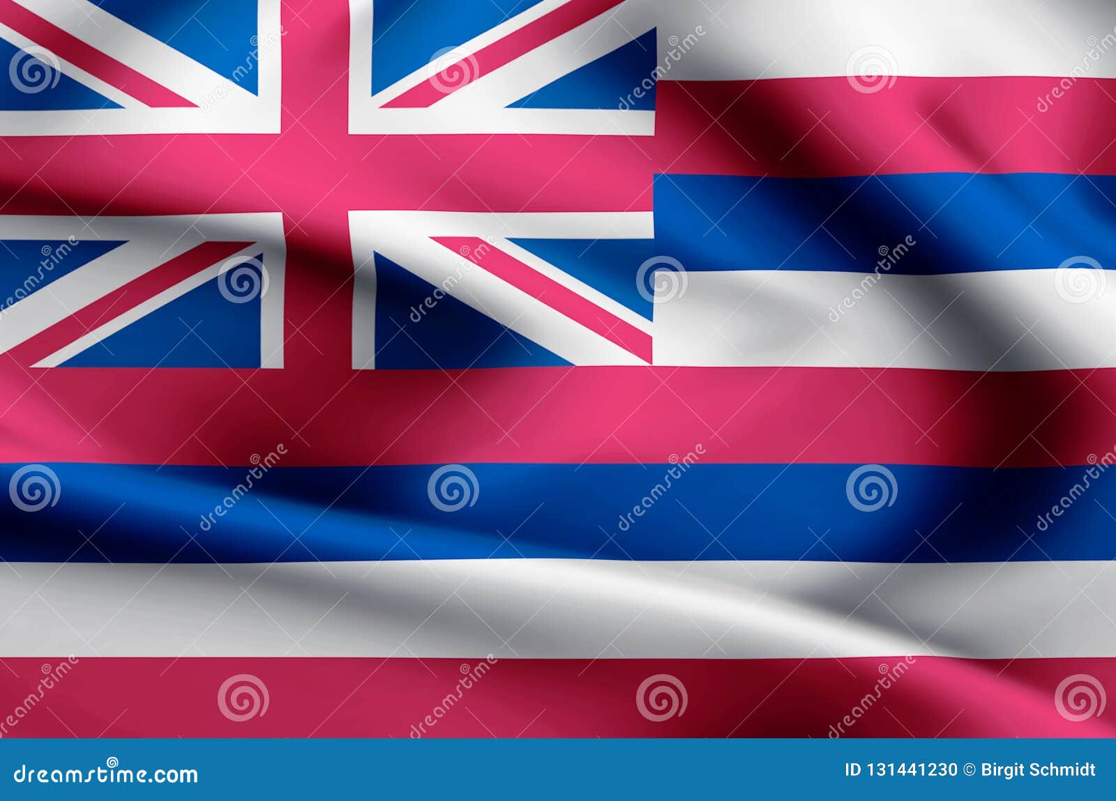 Ejemplo De La Bandera De Hawaii Stock de ilustración - Ilustración de ...