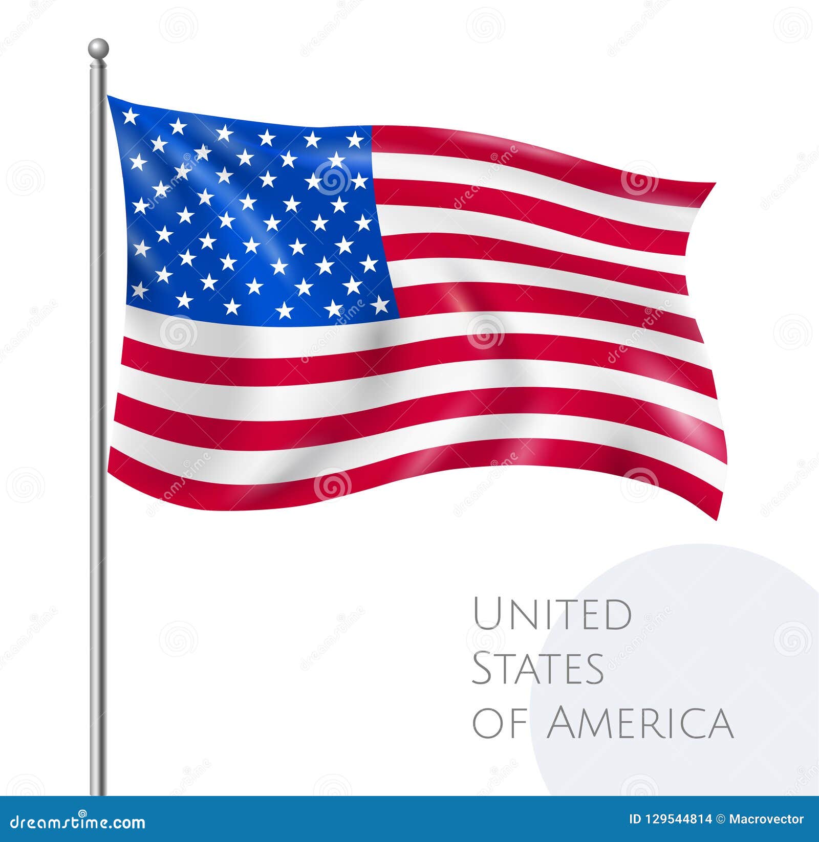 Ejemplo De La Bandera De Los E.E.U.U. Ilustración del Vector ...