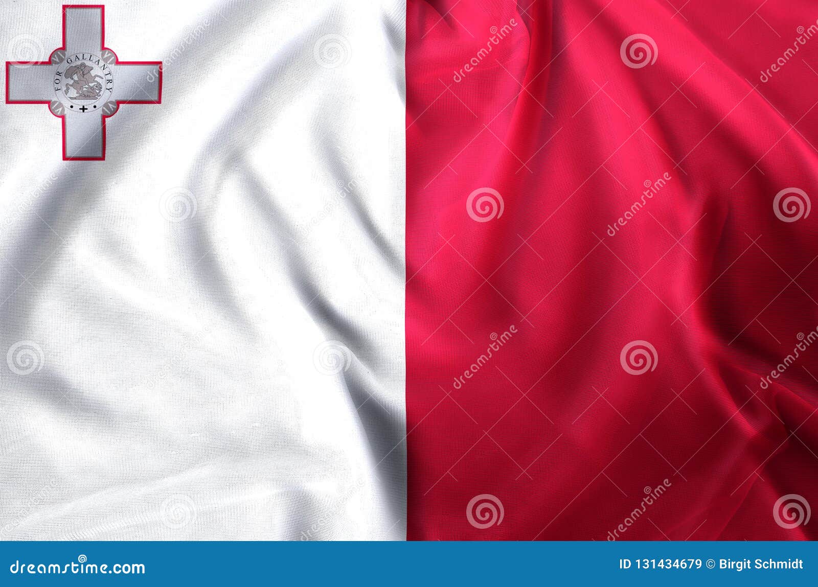 Ejemplo De La Bandera De Malta Stock de ilustración - Ilustración de ...