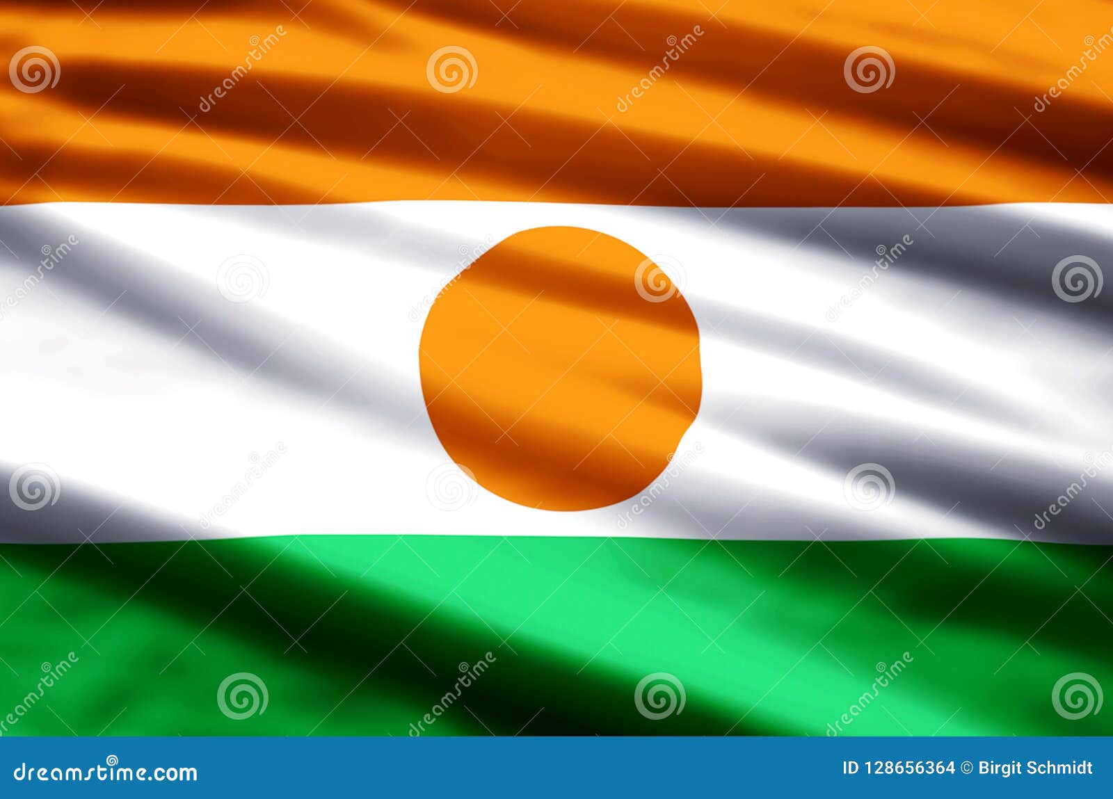 Ejemplo De La Bandera De Niger Stock de ilustración - Ilustración de ...