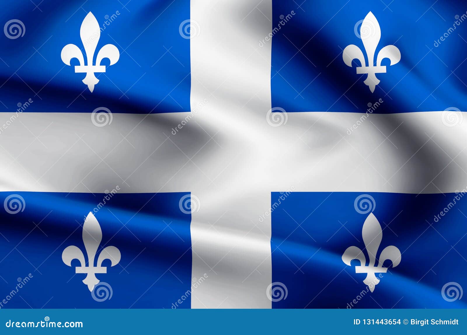 Ejemplo De La Bandera De Quebec Stock de ilustración - Ilustración de ...