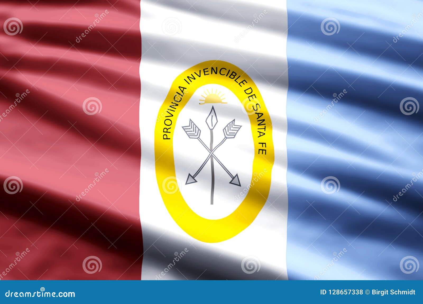 Ejemplo De La Bandera De Santa Fe Stock de ilustración - Ilustración de ...