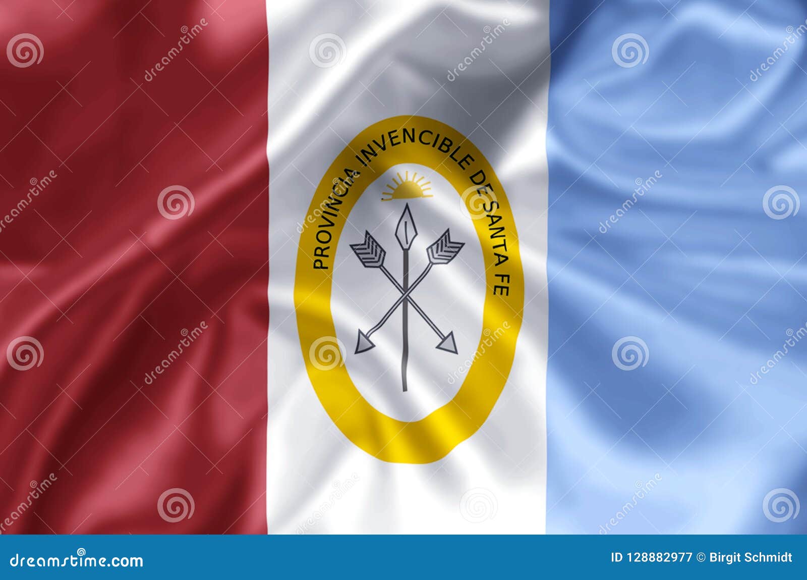 Ejemplo De La Bandera De Santa Fe Stock de ilustración - Ilustración de ...