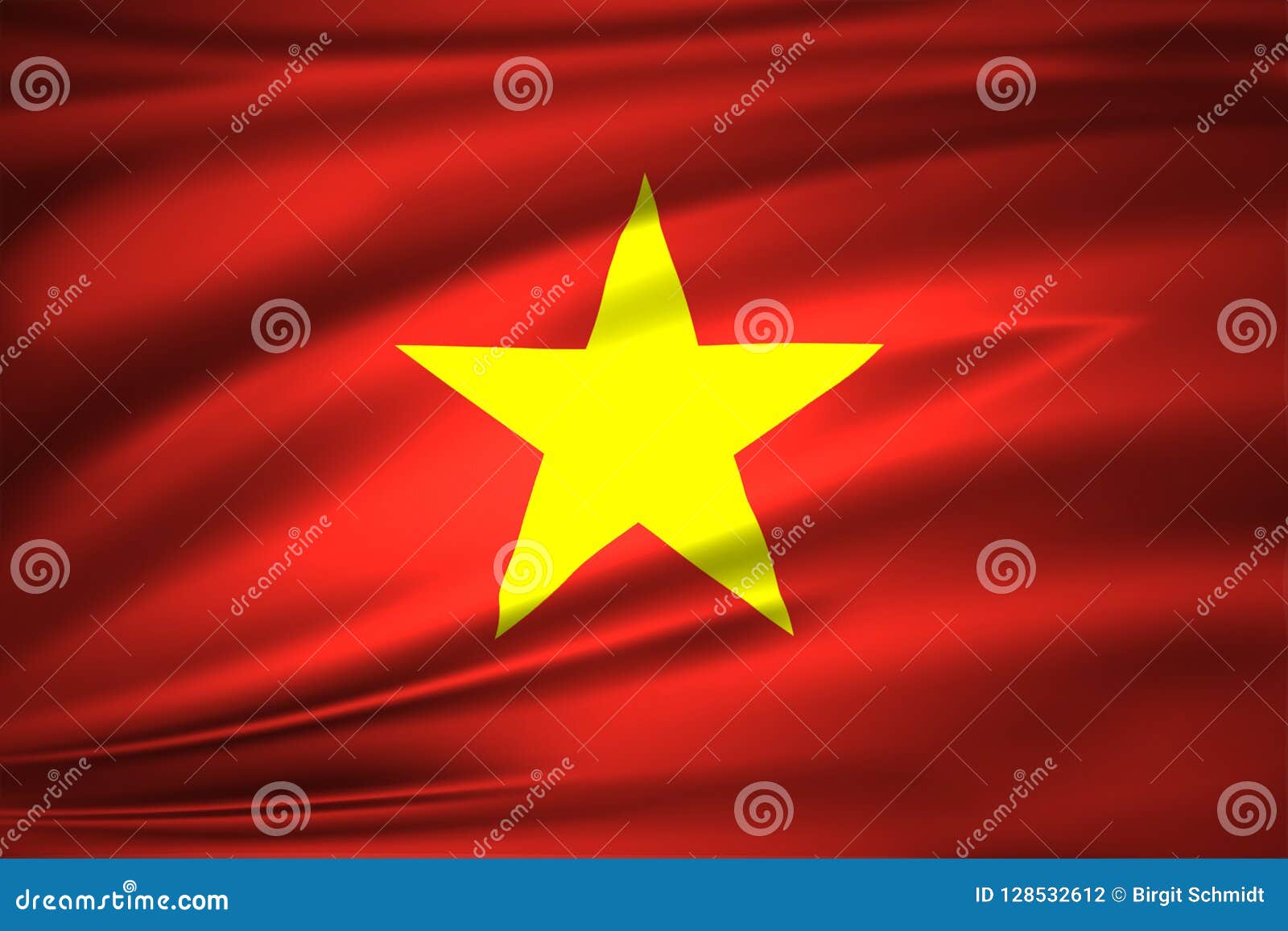 Ejemplo De La Bandera De Vietnam Stock de ilustración - Ilustración de ...