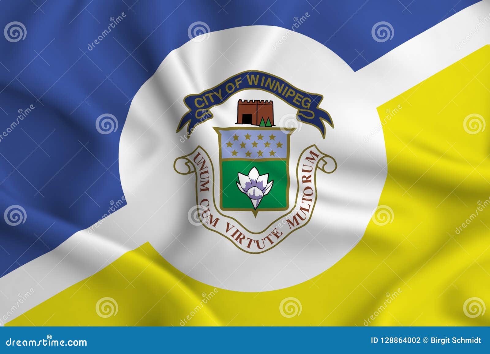 Ejemplo De La Bandera De Winnipeg Stock de ilustración - Ilustración de ...
