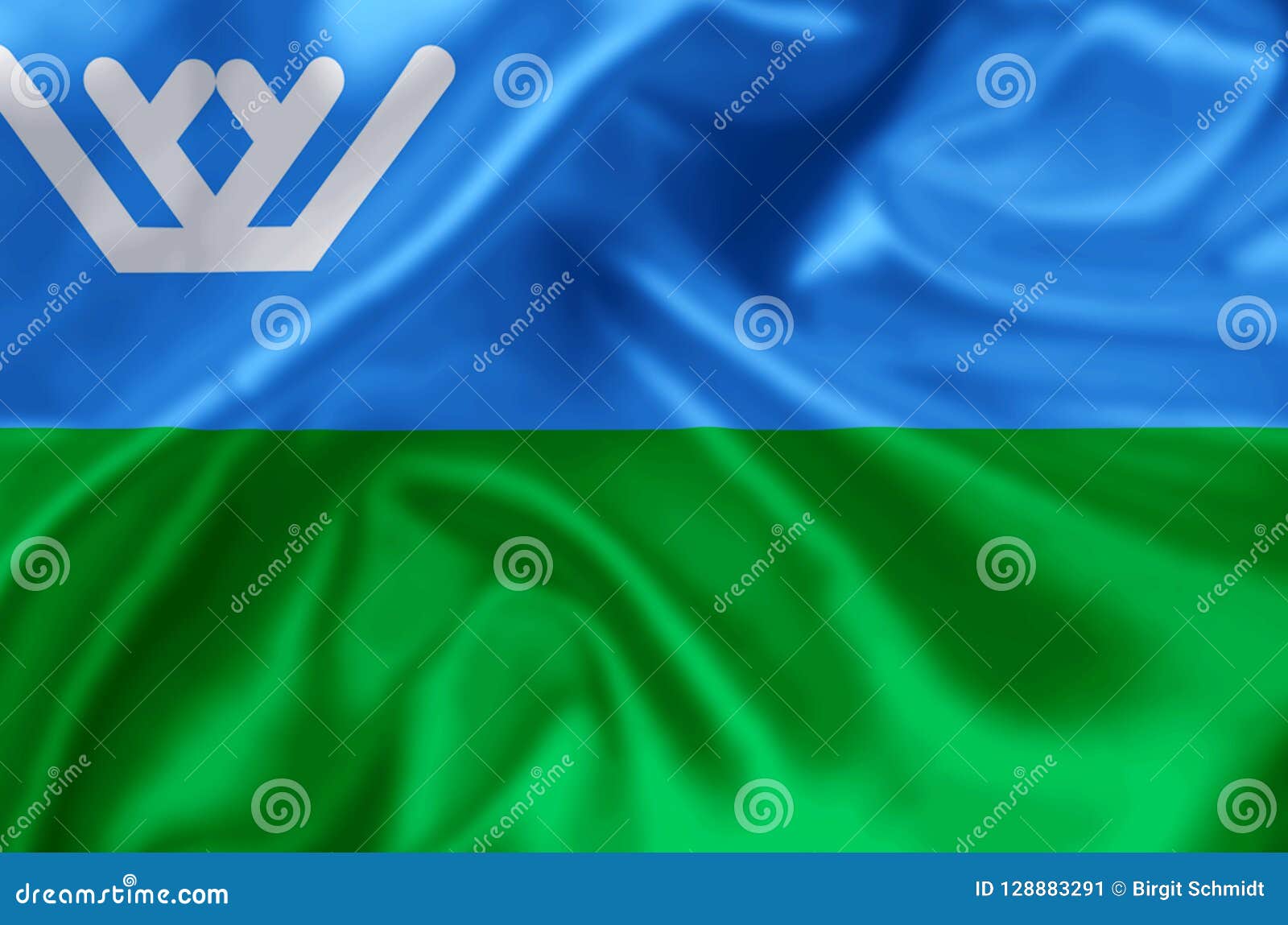 Ejemplo De La Bandera De Yugra Stock de ilustración - Ilustración de ...