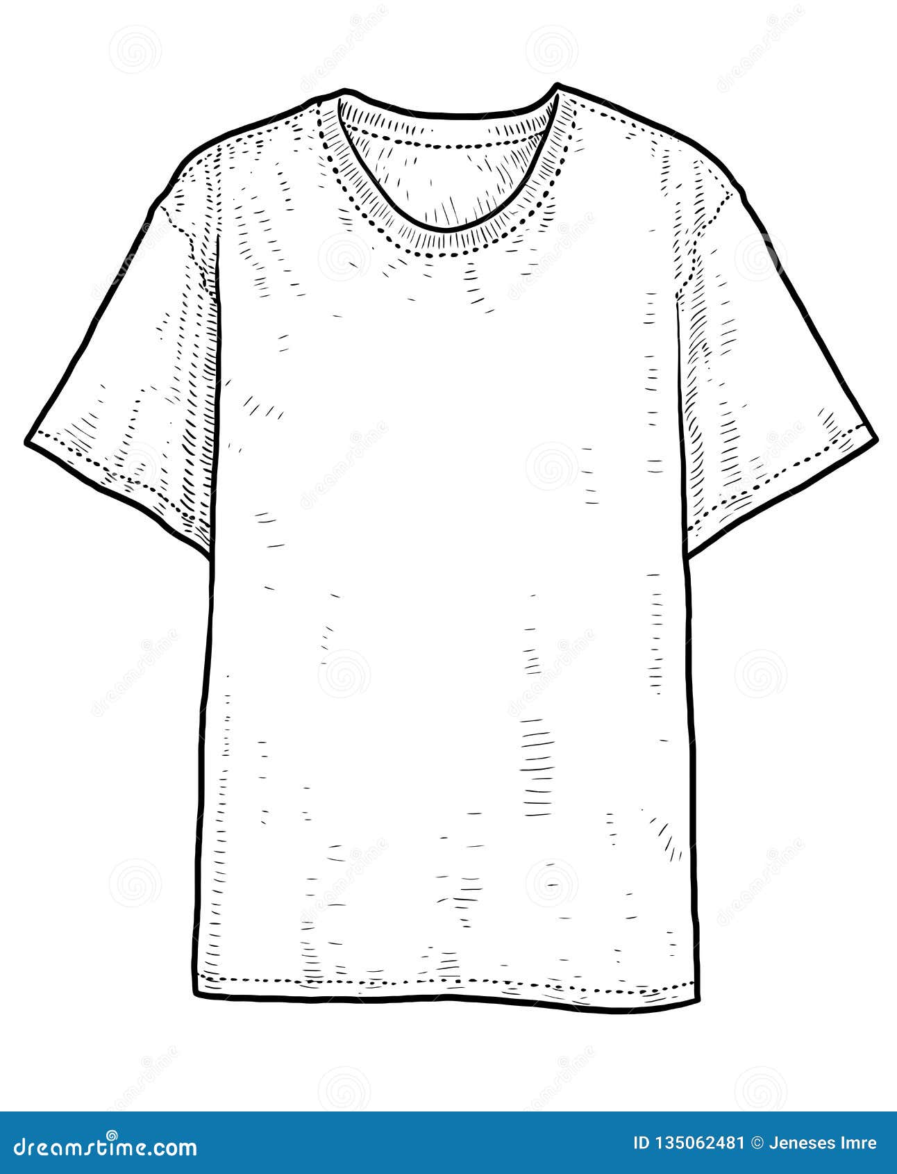 Ejemplo De La Camisa Dibujo Grabado Tinta Línea Arte Vector Ilustración Del Vector