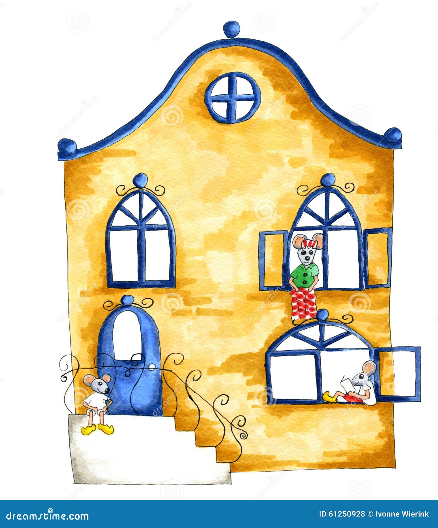 Ejemplo De La Casa Para Los Ratones Stock de ilustración - Ilustración ...