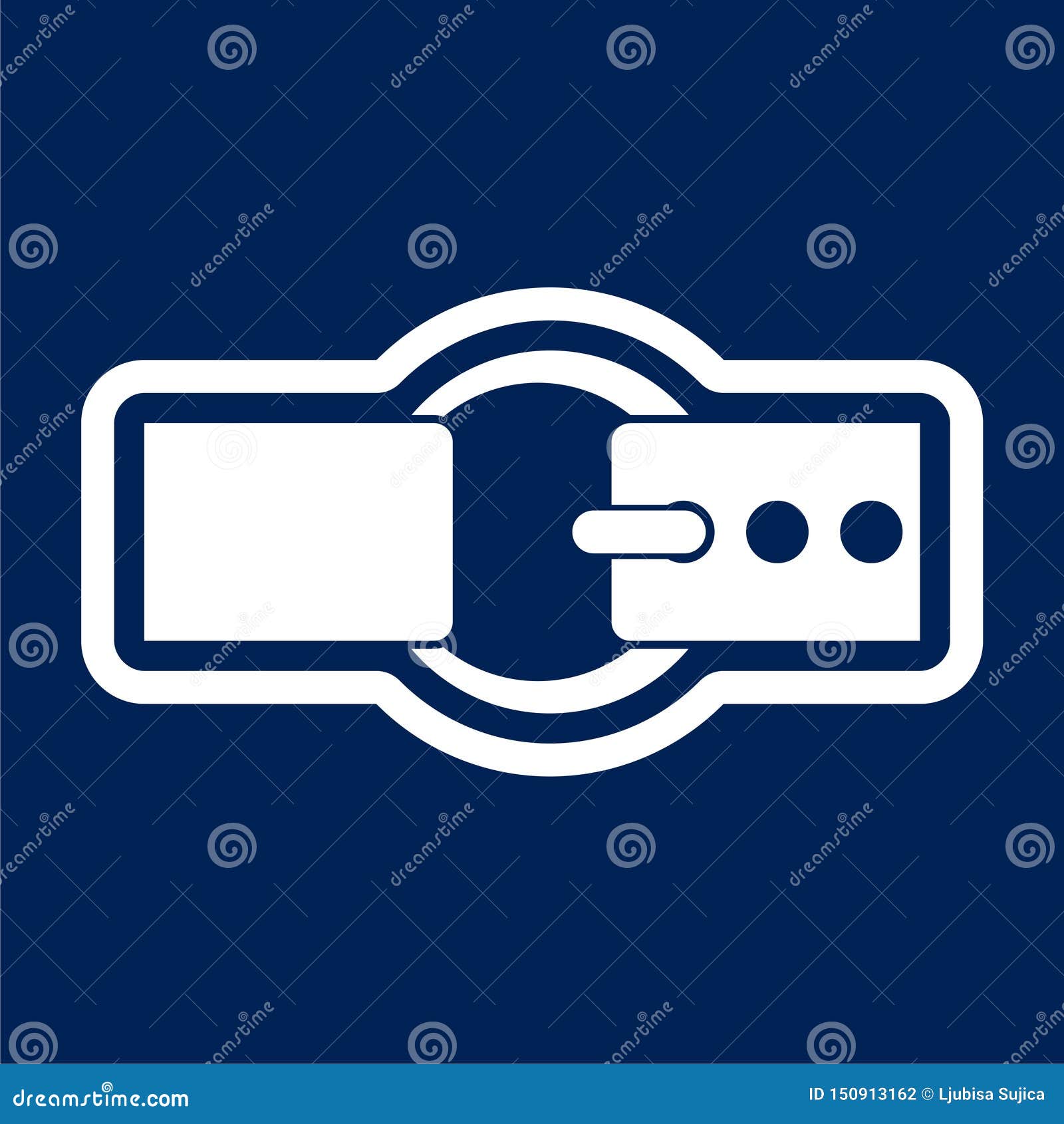 Ejemplo De La Correa - Ejemplo Del Vector Ilustración del Vector ...