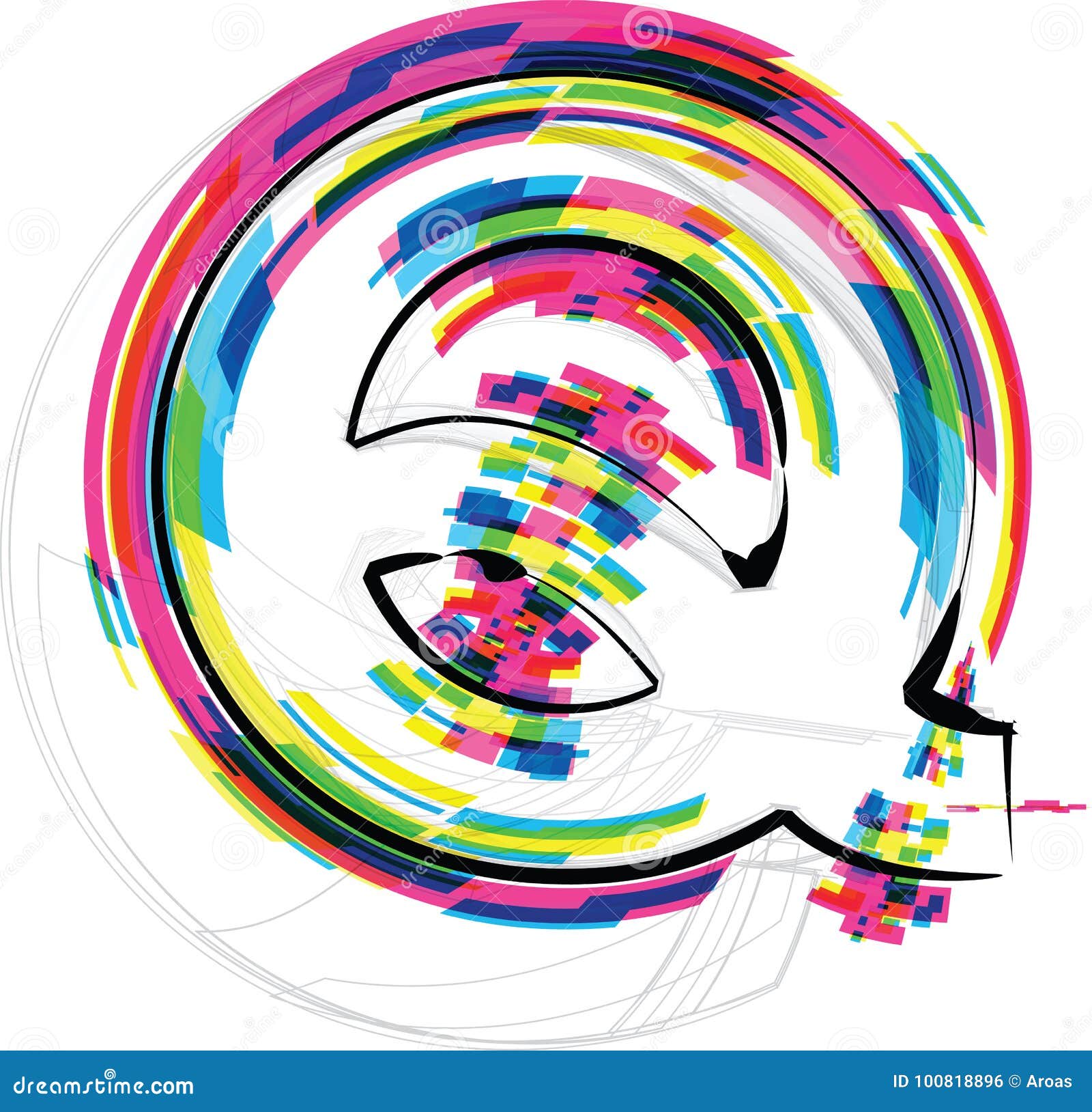 Ejemplo De La Fuente Letra Q Ilustración del Vector - Ilustración de ...