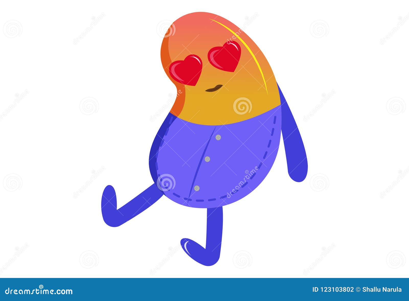 Ejemplo De La Historieta Del Vector De La Haba Ilustración del Vector ...