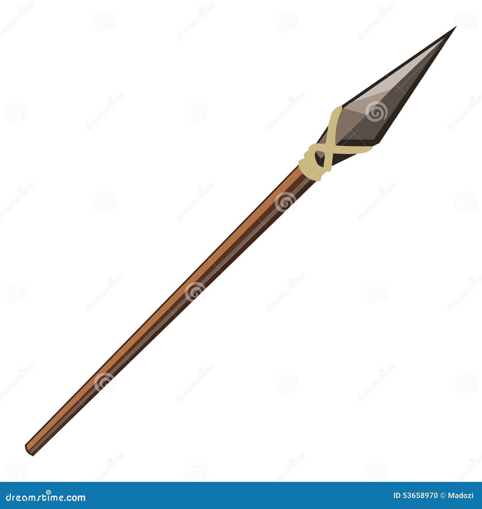 Ejemplo de la lanza ilustración del vector. Ilustración de historia ...