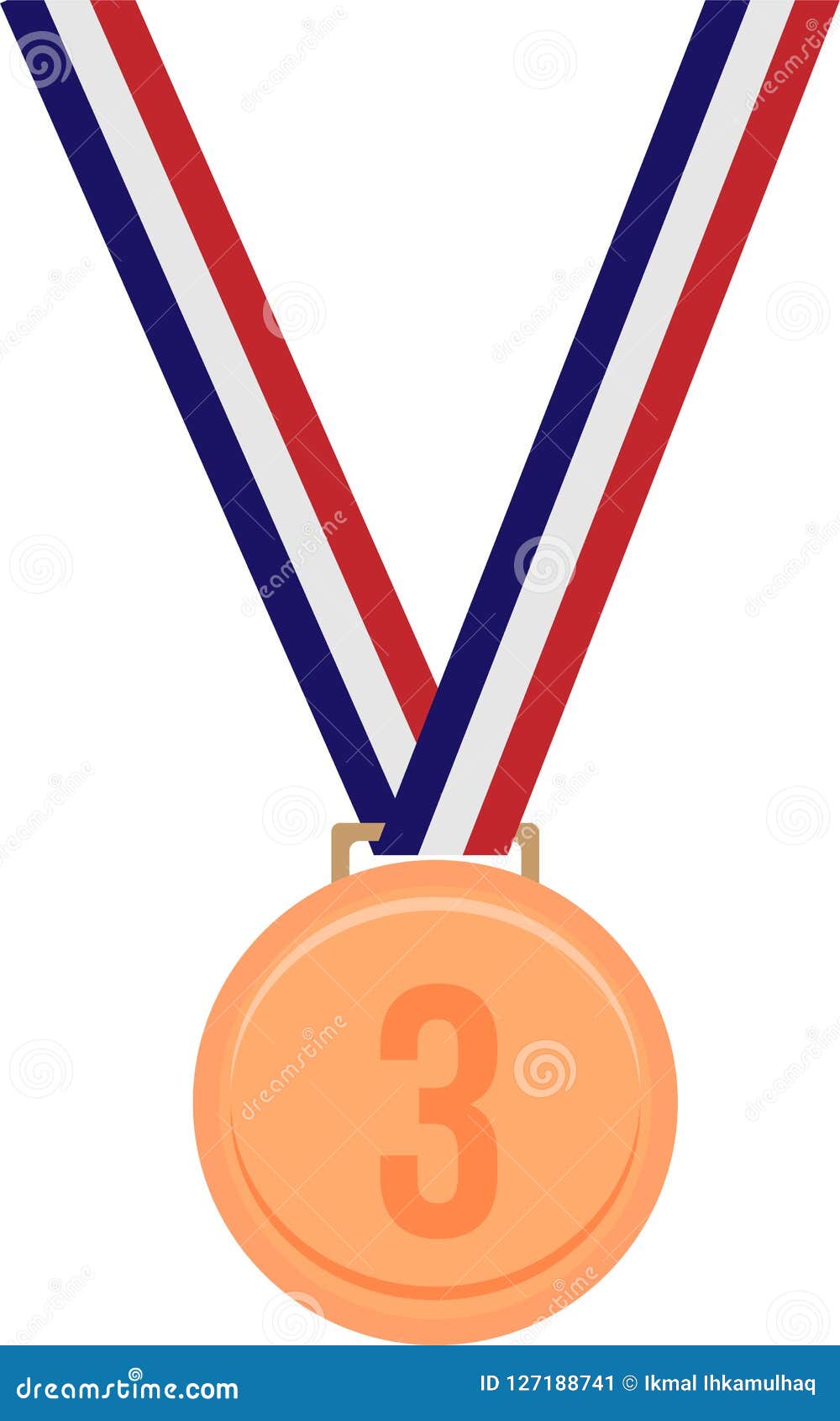 Ejemplo De La Medalla De Bronce Ilustración del Vector - Ilustración de ...