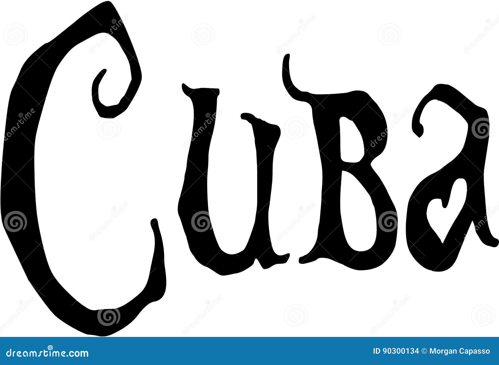 Ejemplo De La Muestra Del Texto De Cuba Ilustración del Vector ...