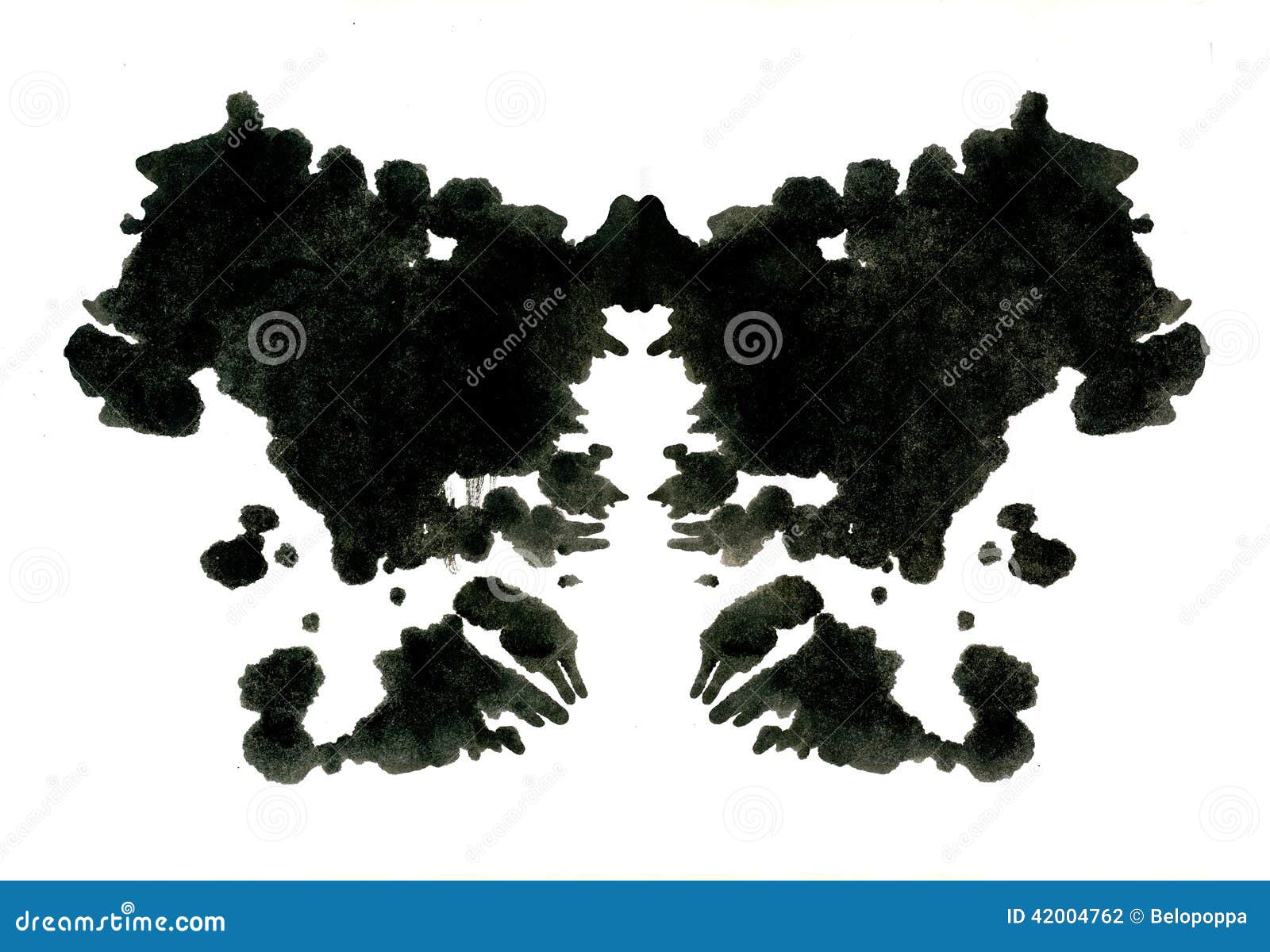 Ejemplo De La Prueba De La Mancha De Tinta De Rorschach Stock de ...