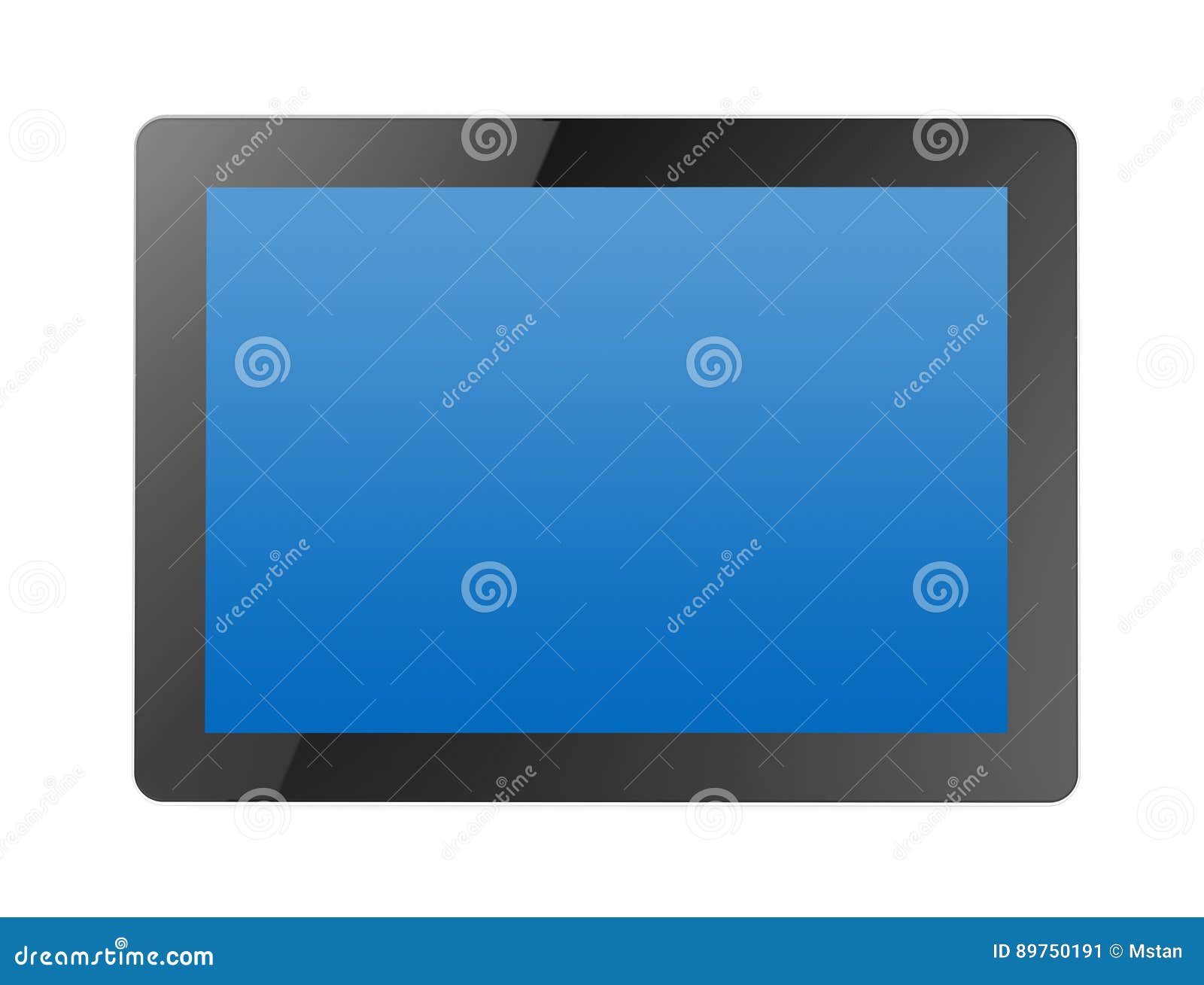 Ejemplo de la tableta 3d stock de ilustración. Ilustración de pista ...