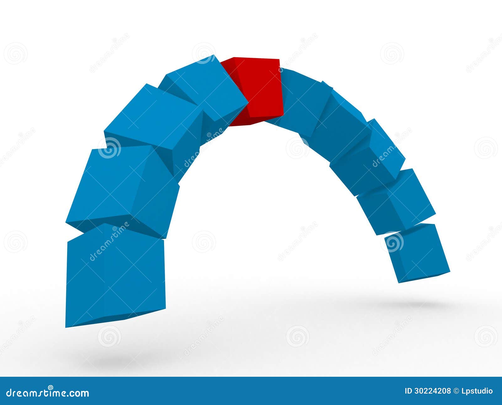 Ejemplo De Las Formas Abstractas 3d. Stock de ilustración - Ilustración ...