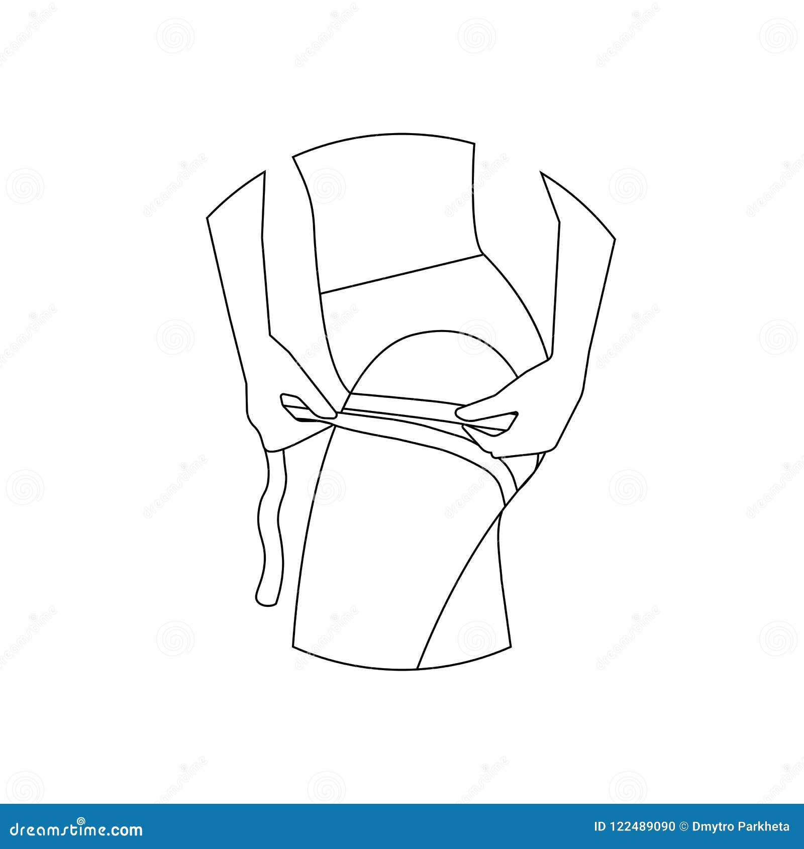 Ejemplo De Las Medidas De La Cadera Ilustración del Vector ...