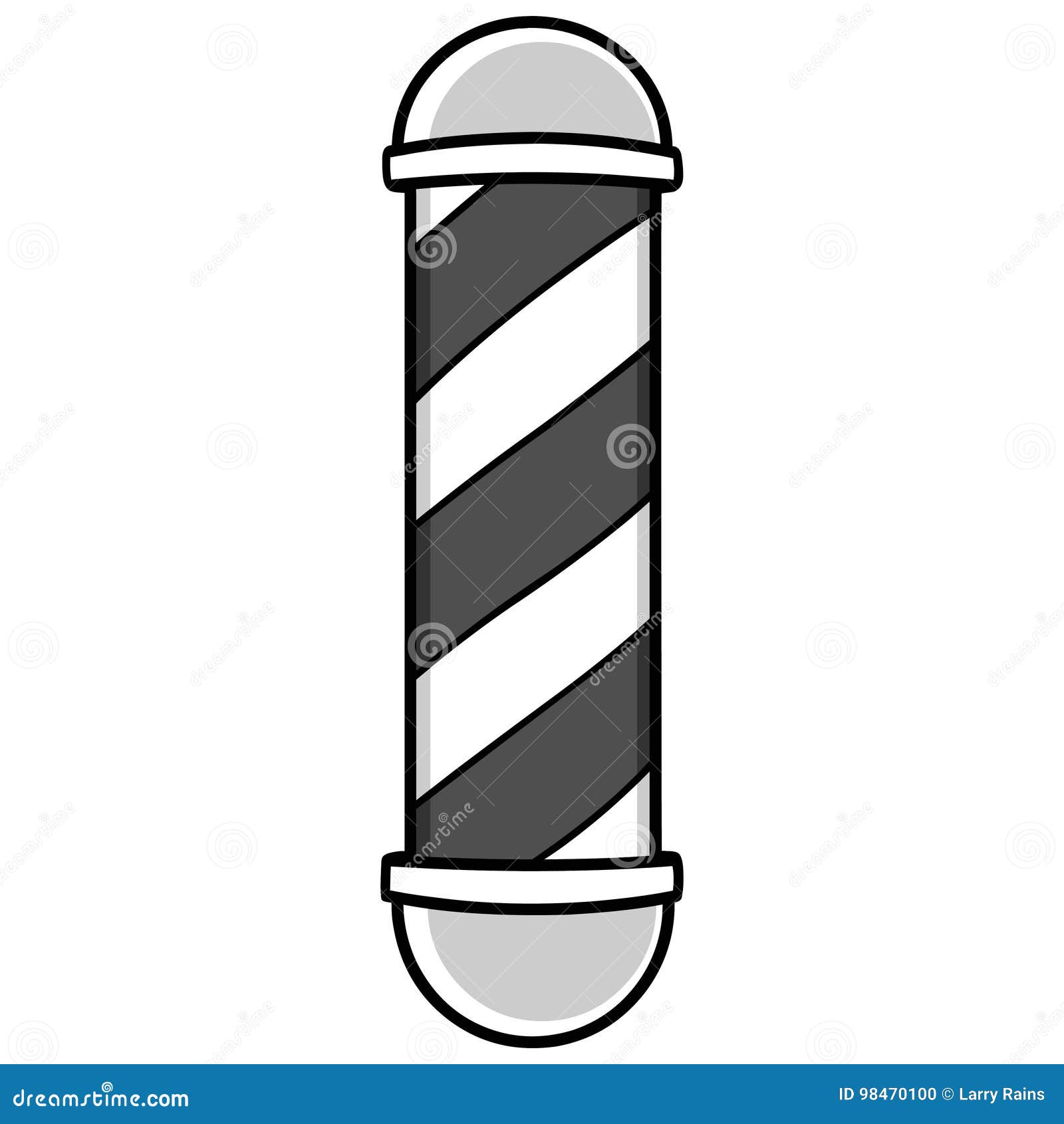 Ejemplo De Poste De La Barbería Ilustración del Vector - Ilustración de ...