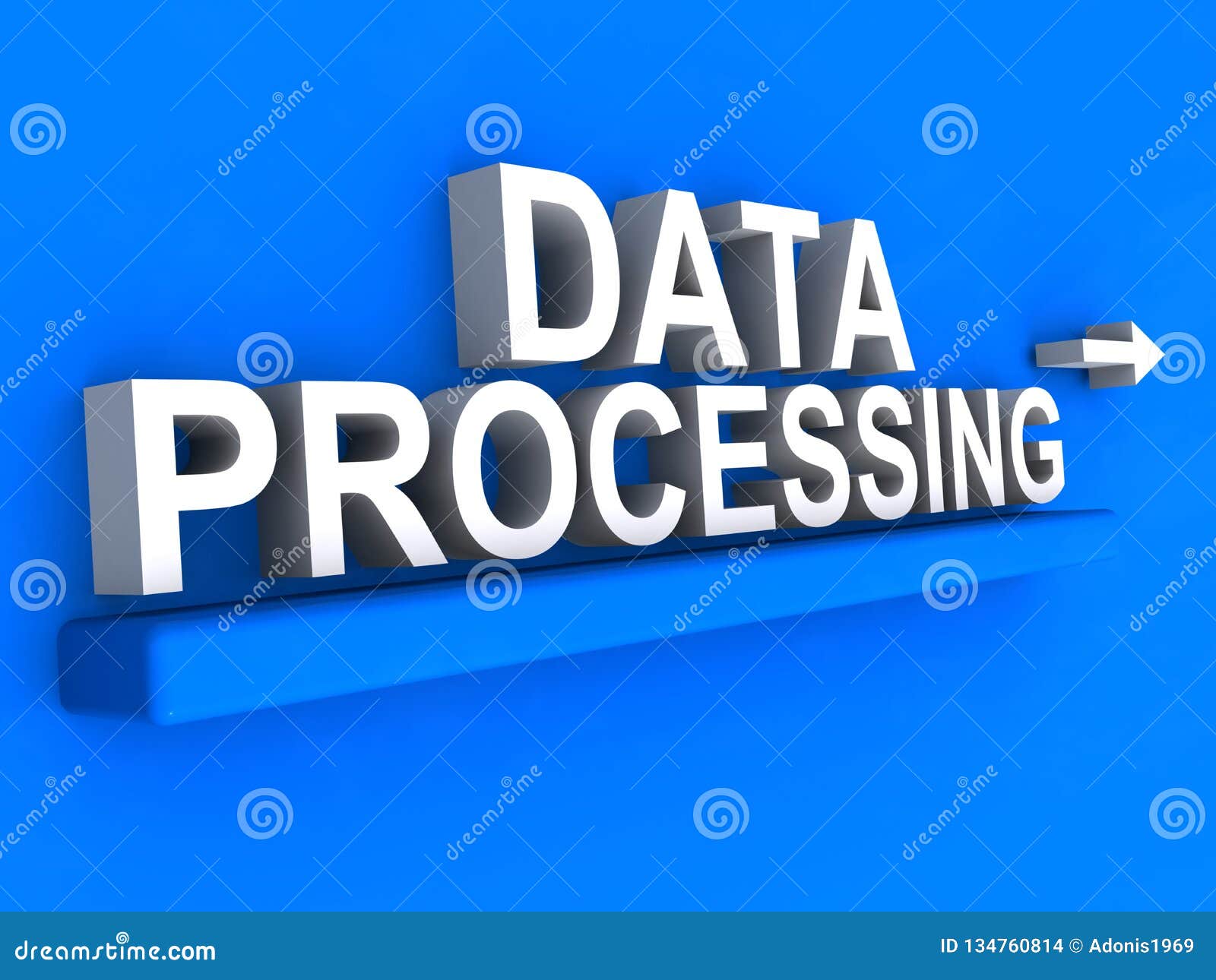 Ejemplo De Proceso De Datos Stock de ilustración - Ilustración de texto ...