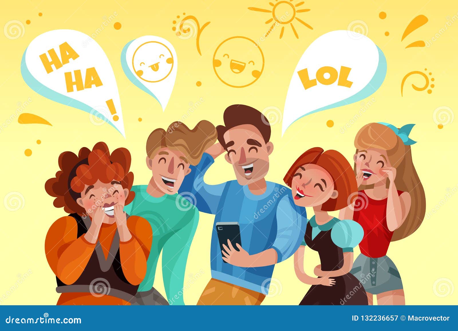 Ejemplo De Risa De La Gente Ilustración del Vector - Ilustración de ...