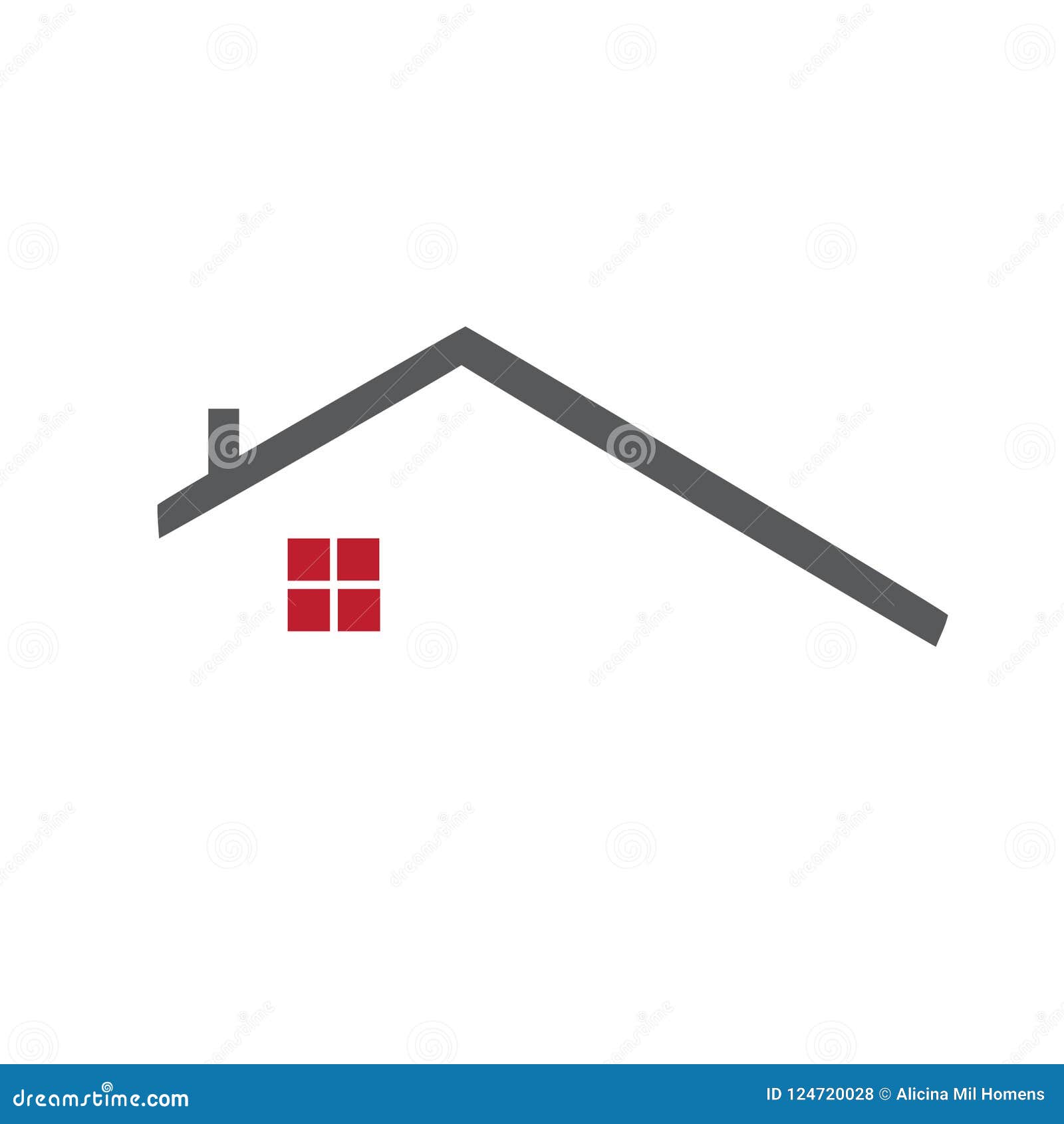 Ejemplo De Un Tejado De La Casa Stock de ilustración - Ilustración de ...