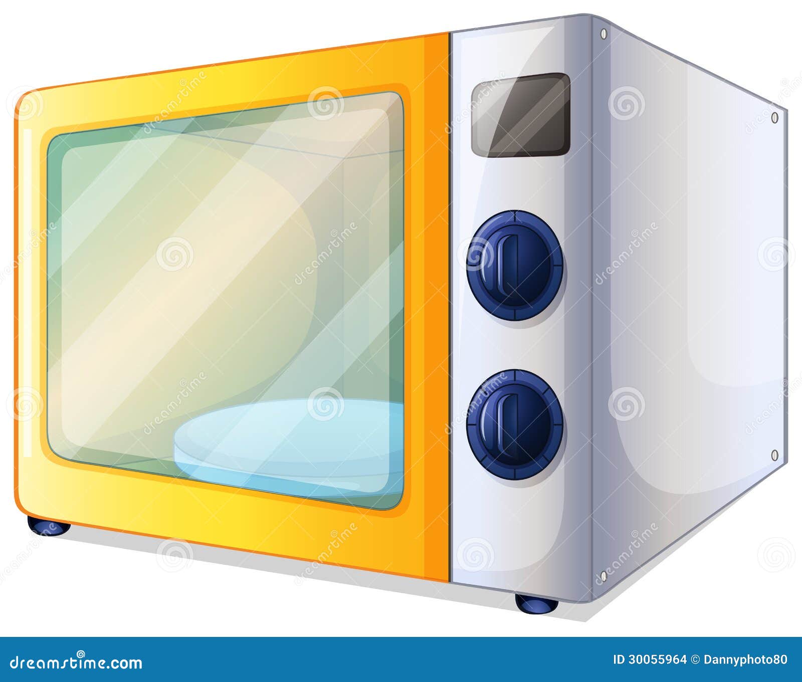 Una microonda ilustración del vector. Ilustración de alimento - 30055964