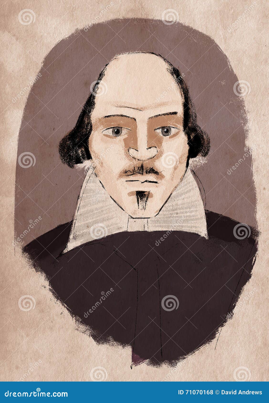 Ejemplo De William Shakespeare (color) Stock de ilustración ...