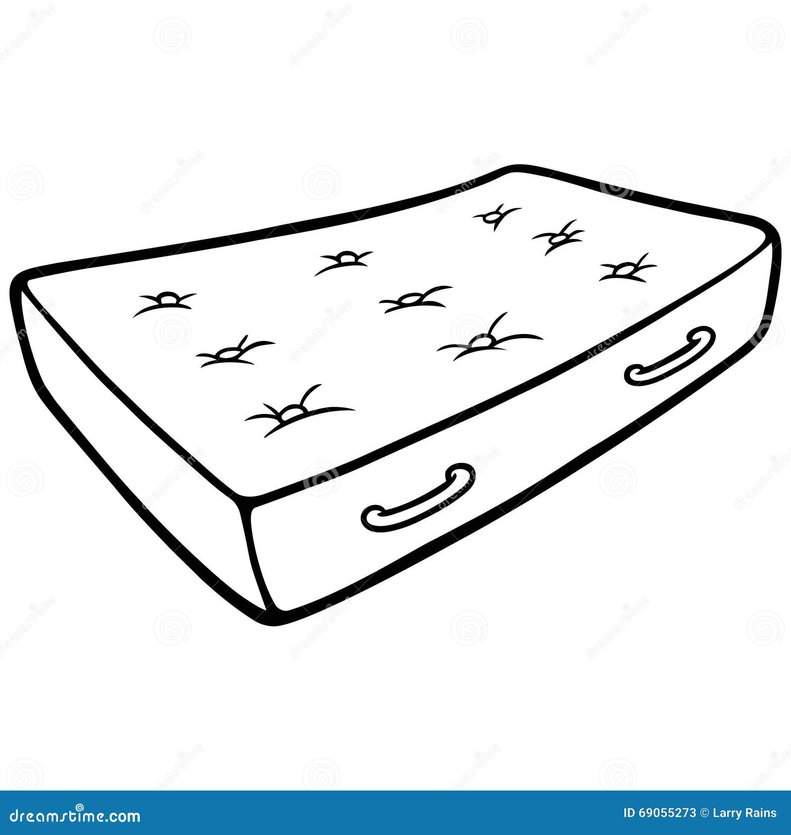 Ejemplo del colchón ilustración del vector. Ilustración de casero ...