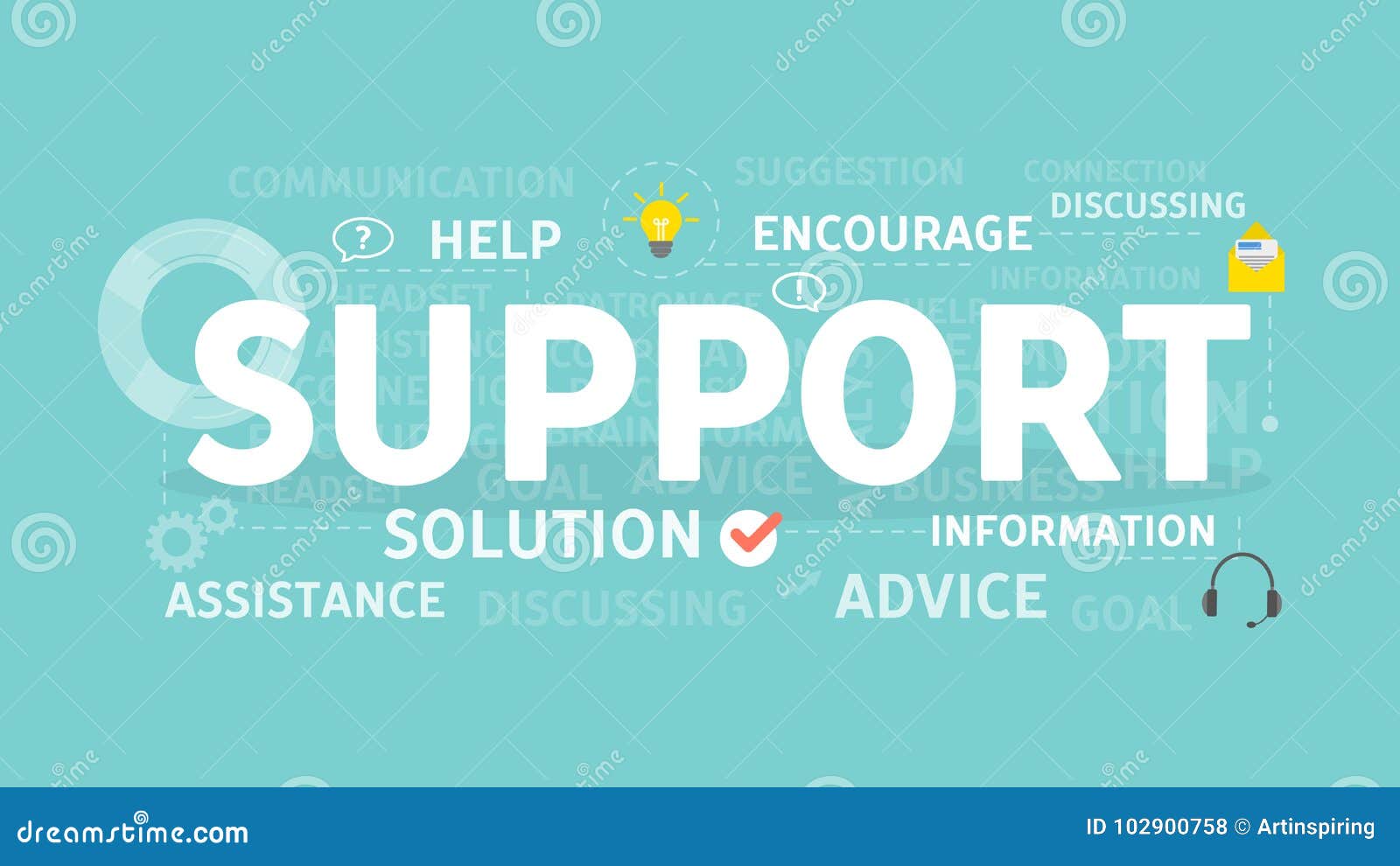 Ejemplo Del Concepto De La Ayuda Ilustración del Vector - Ilustración ...