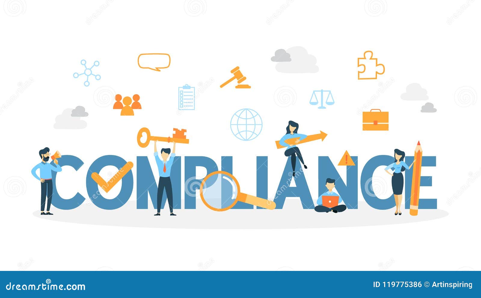 Ejemplo Del Concepto De La Conformidad Ilustración del Vector ...