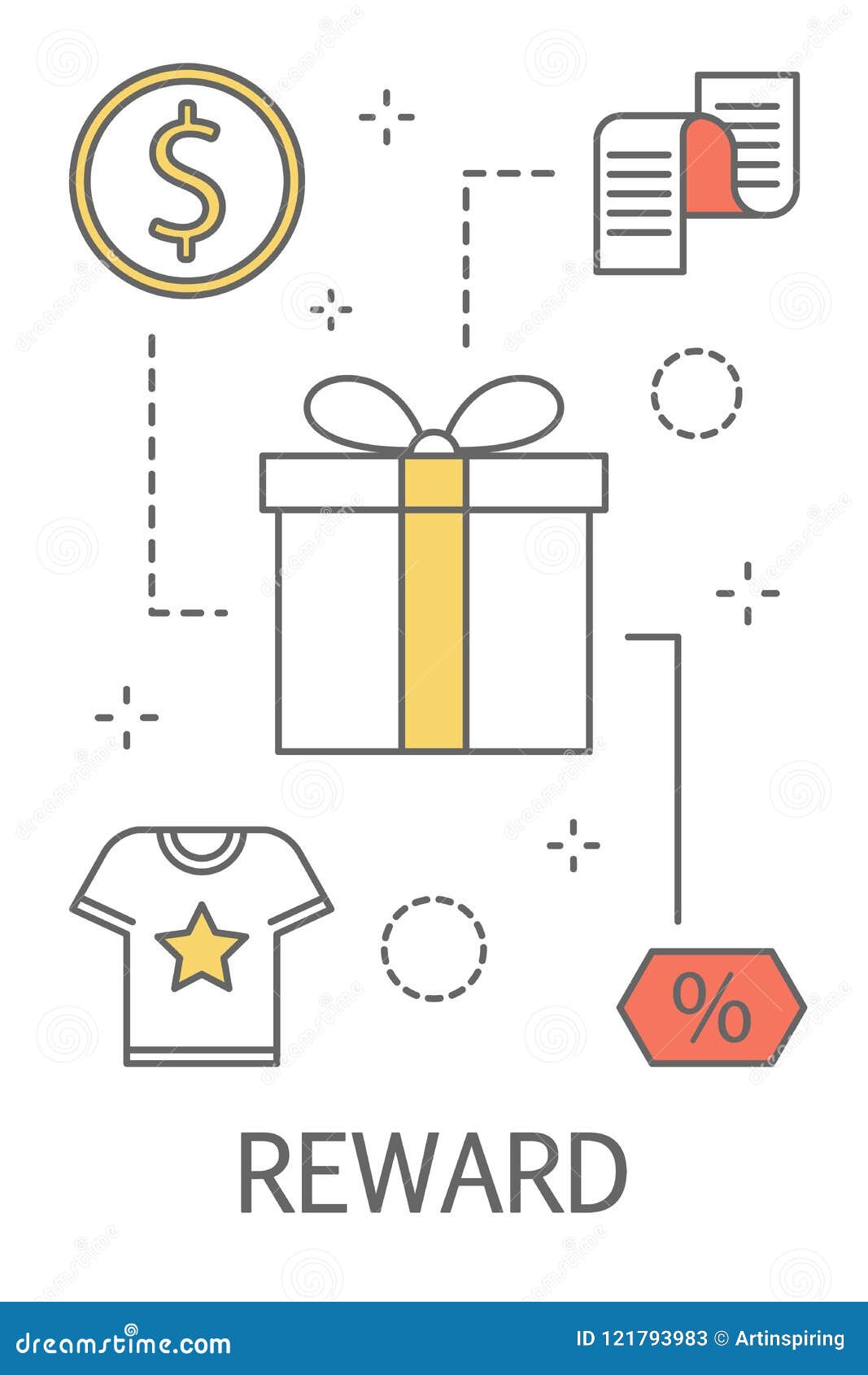 Ejemplo Del Concepto De La Recompensa Ilustración del Vector ...