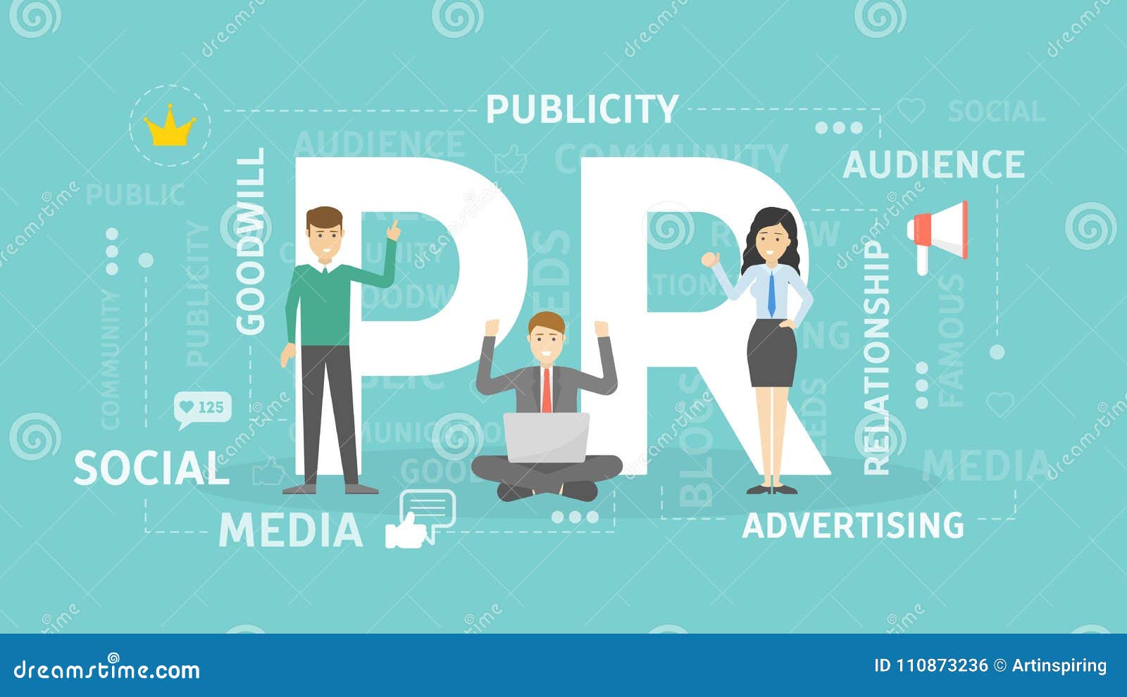 Ejemplo Del Concepto De Las RRPP Ilustración del Vector - Ilustración ...