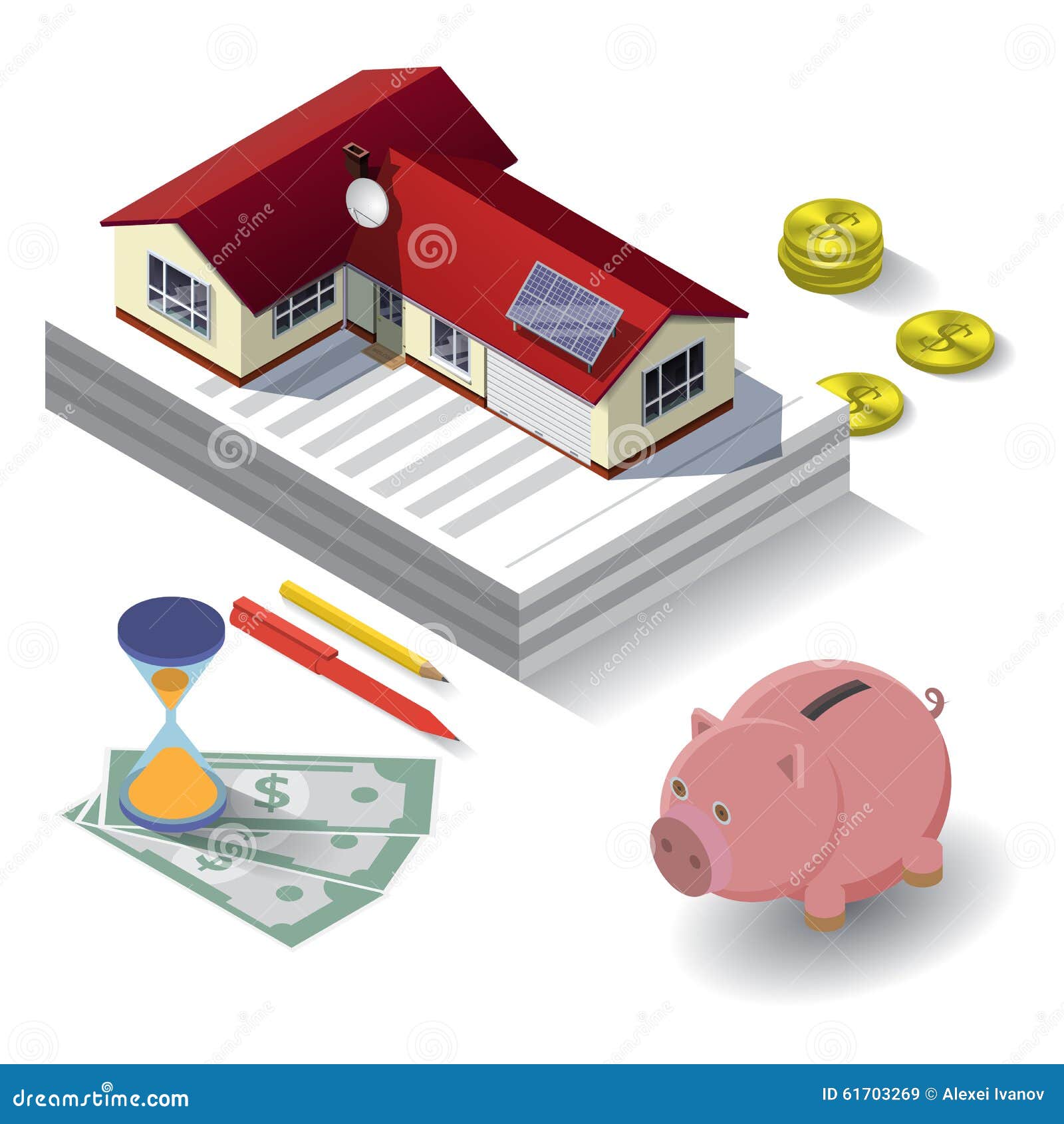 Ejemplo Del Concepto De Real Estate Ilustración del Vector ...