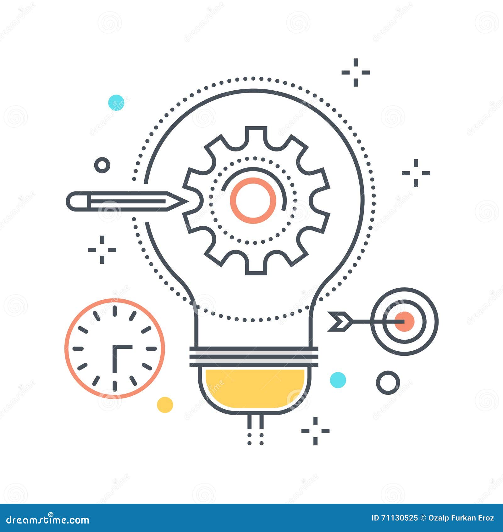 Ejemplo Del Concepto Del Desarrollo De Proyecto Stock de ilustración ...