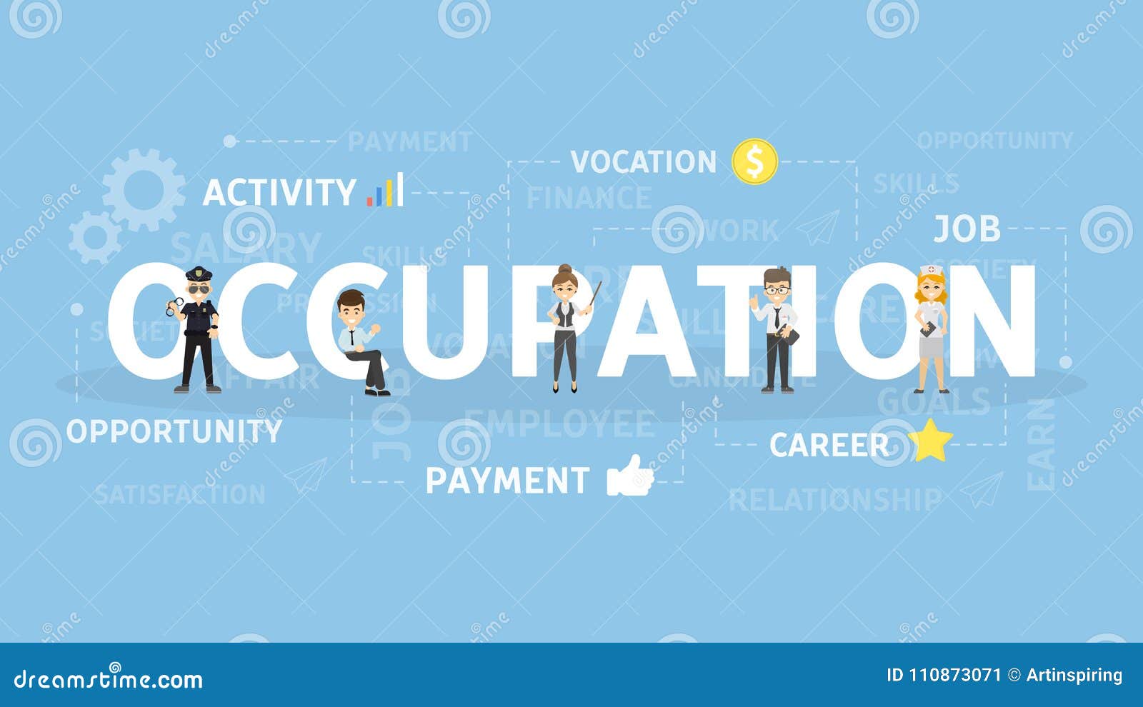 Ejemplo Del Concepto Del Empleo Ilustración del Vector - Ilustración de ...