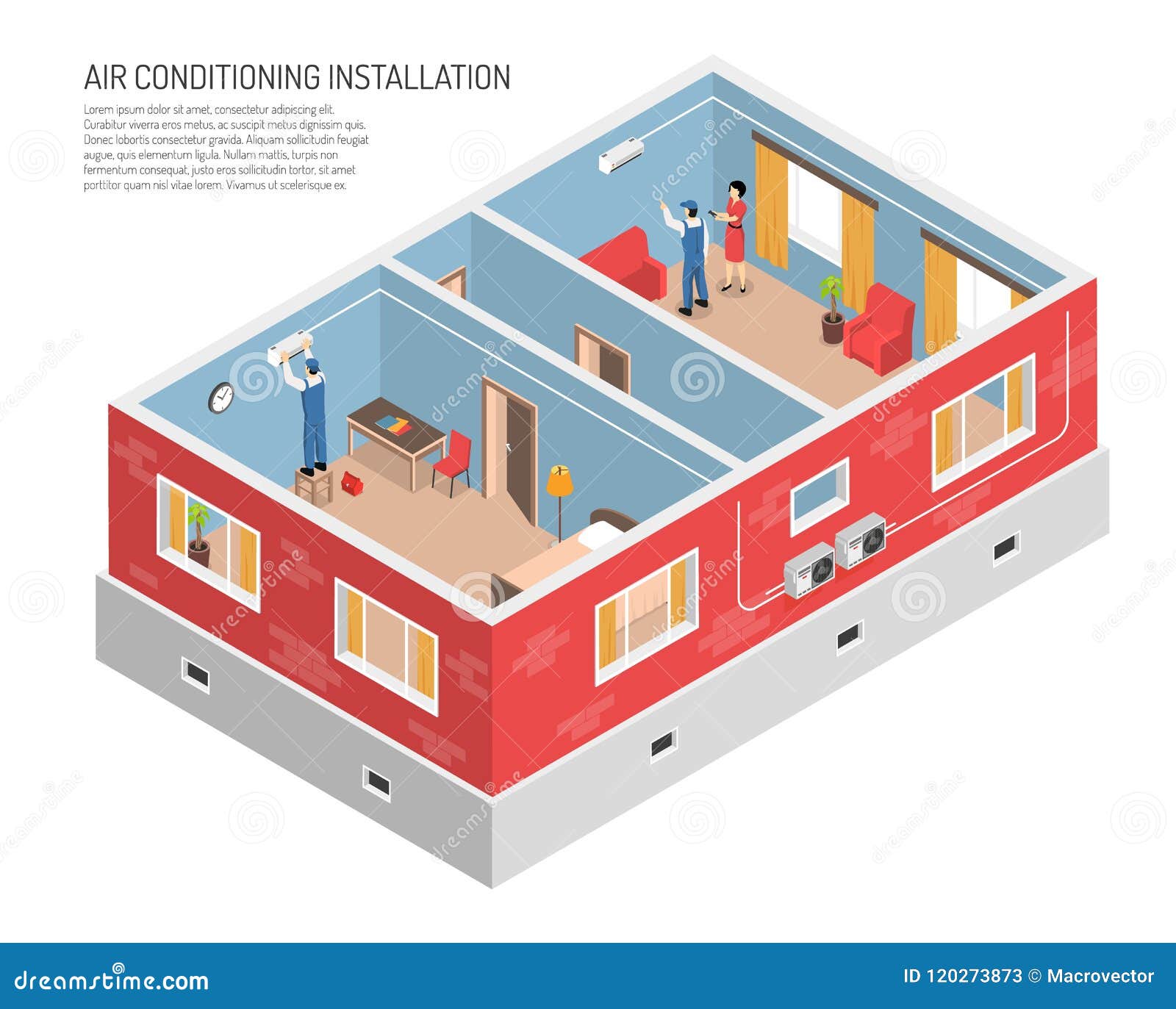 Ejemplo Del Control Del Clima Nacional Ilustración del Vector ...