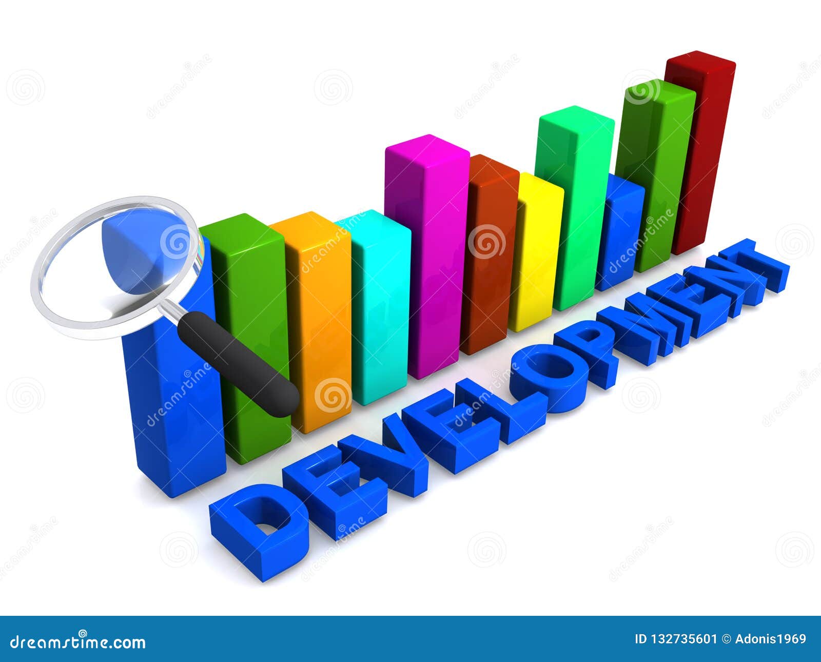Ejemplo del desarrollo 3D stock de ilustración. Ilustración de carta ...
