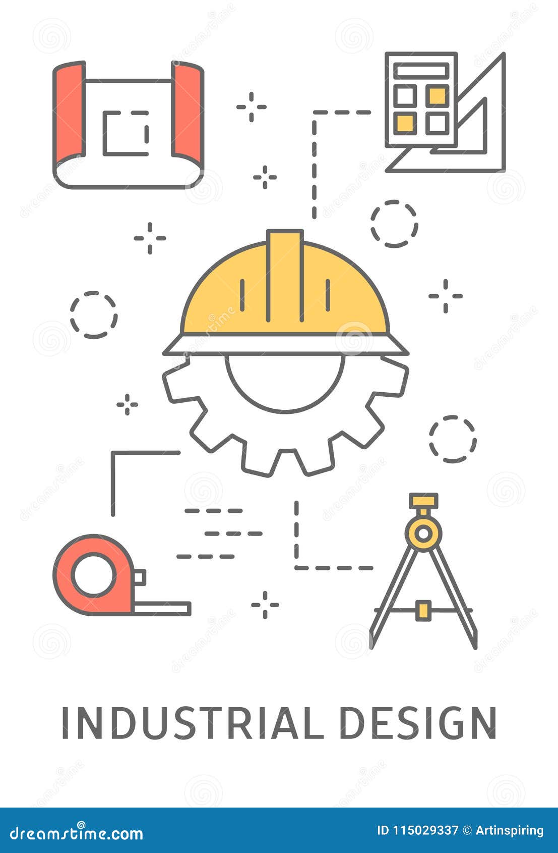 Ejemplo Del Diseño Industrial Ilustración del Vector - Ilustración de ...