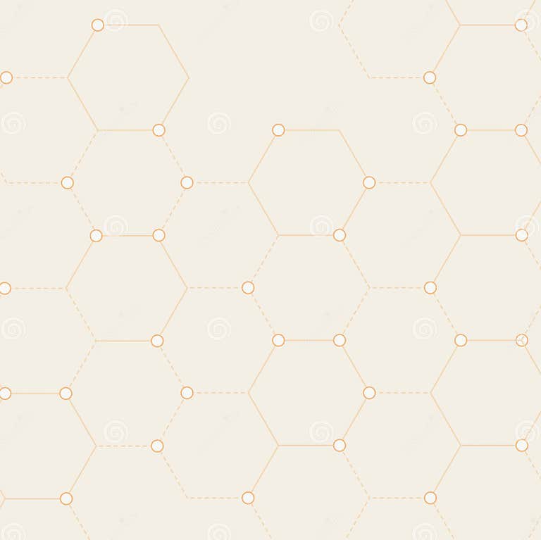 Ejemplo Del Fondo Del Modelo De La Textura Del Hexágono Ilustración Del