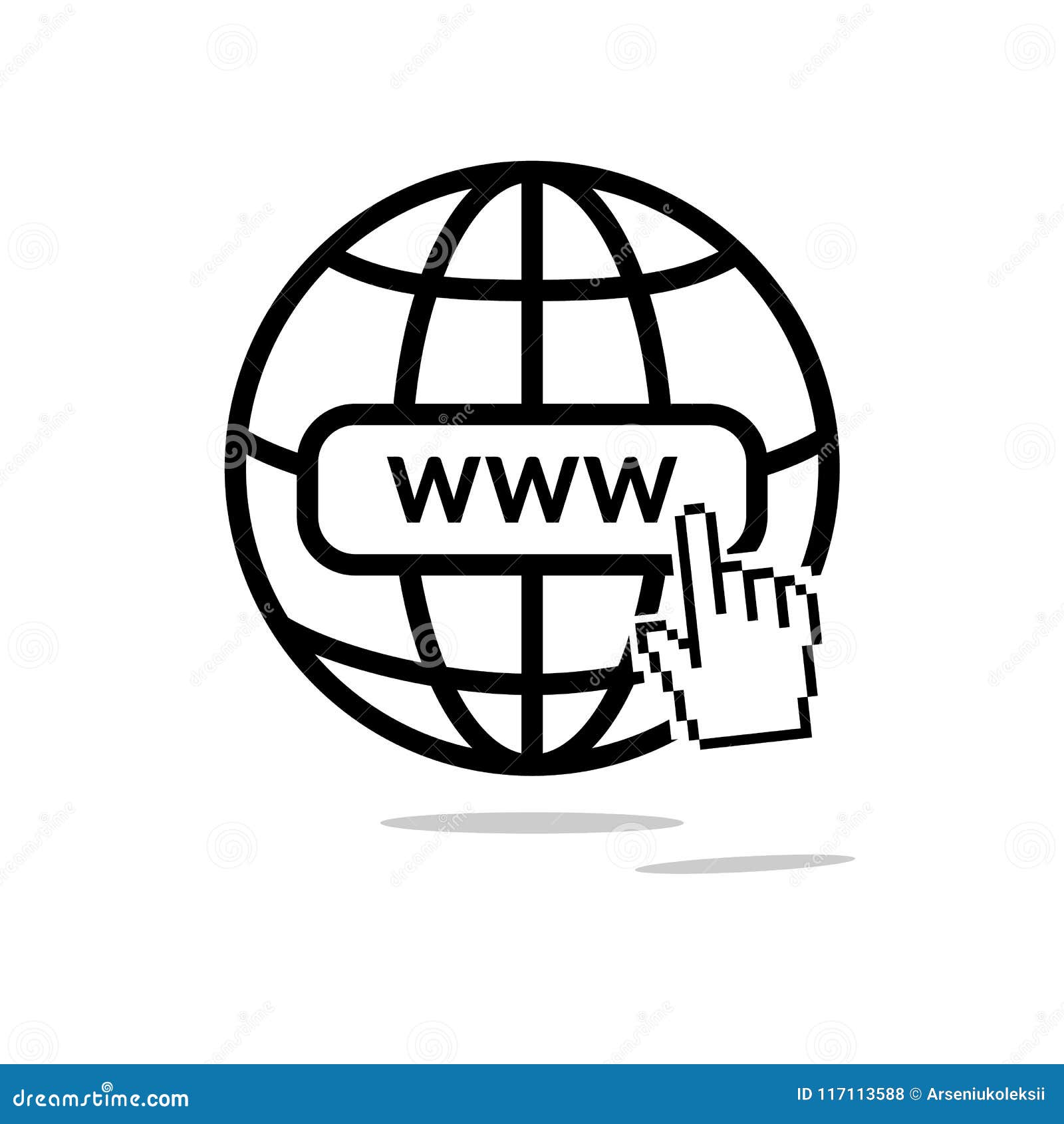 Ejemplo Del Icono De Internet Ilustración del Vector - Ilustración de ...