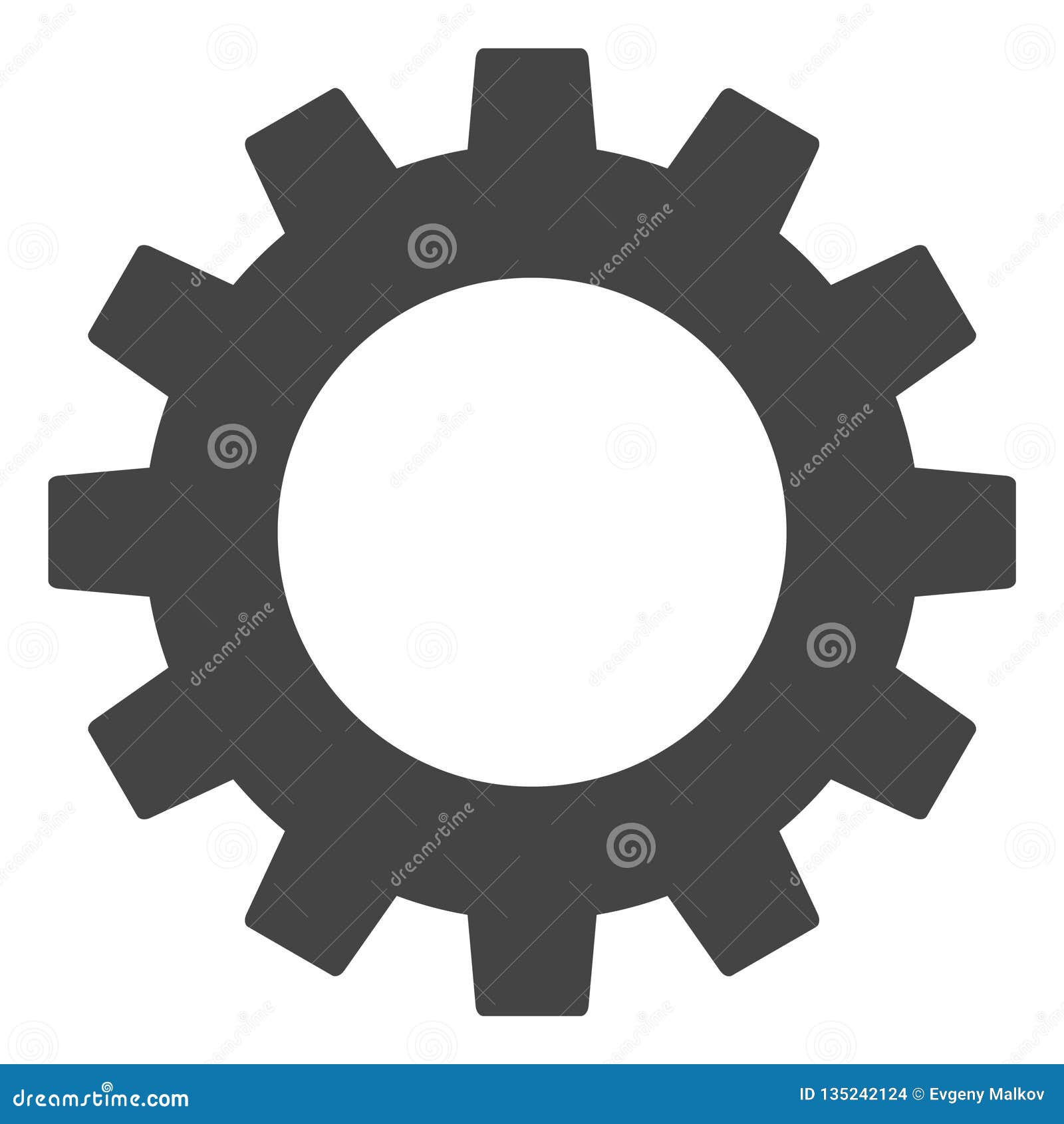 Ejemplo Del Icono De La Rueda Dentada Del Vector Ilustración del Vector ...