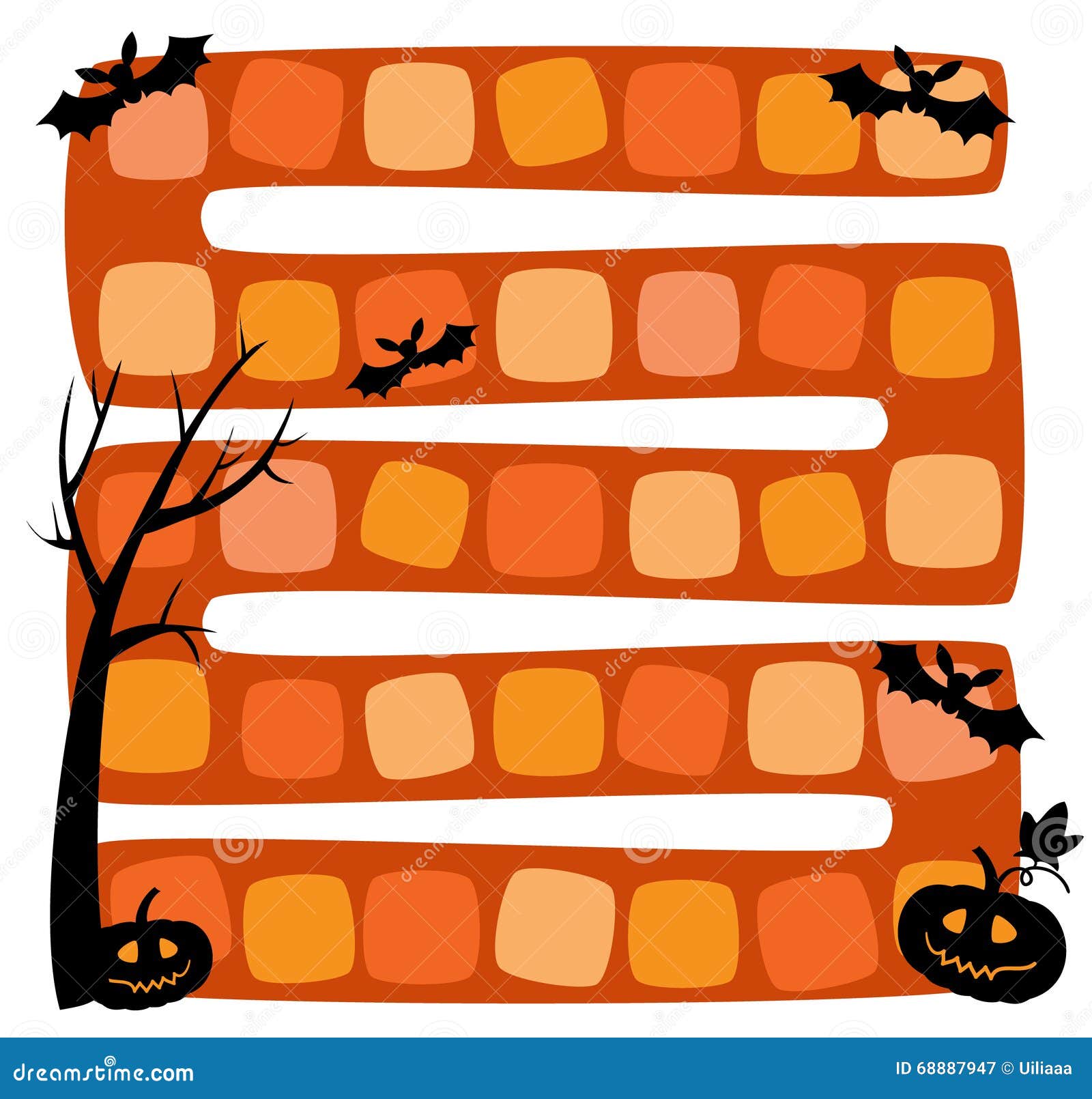 Ejemplo Del Juego De Mesa De Halloween Ilustración del Vector ...