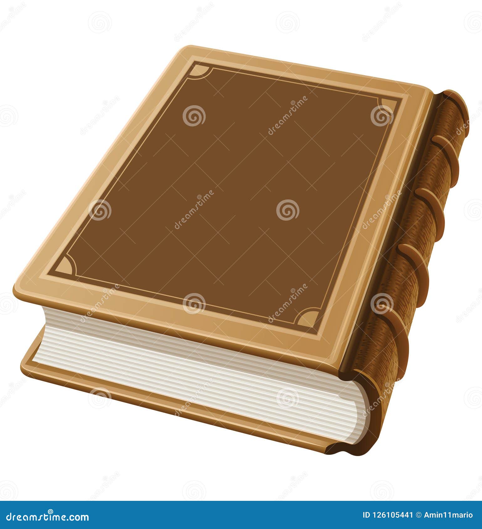 Ejemplo del libro marrón ilustración del vector. Ilustración de pila ...